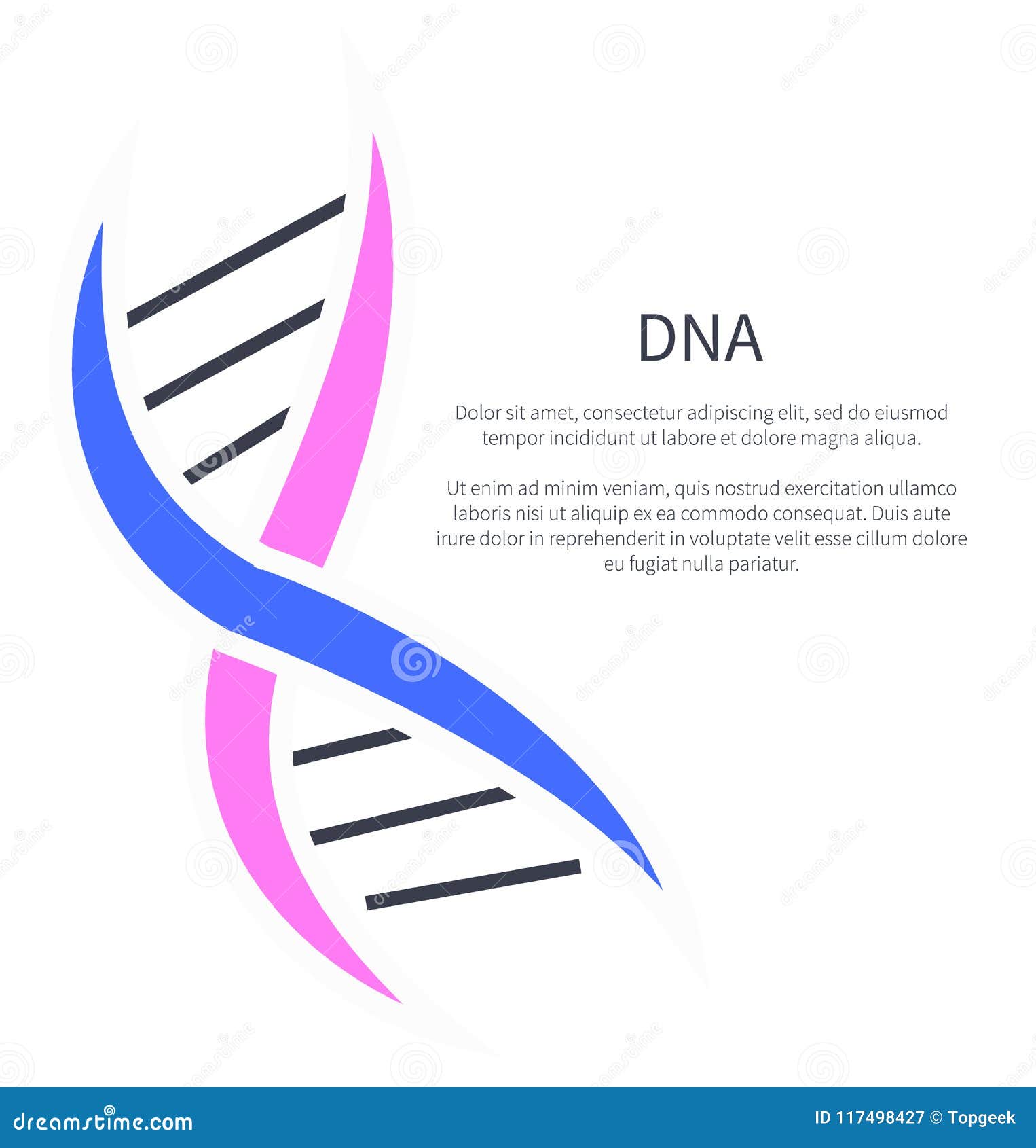 DNA Logotype of Nucleotides Carrying Genetic Info Stock Vector ...