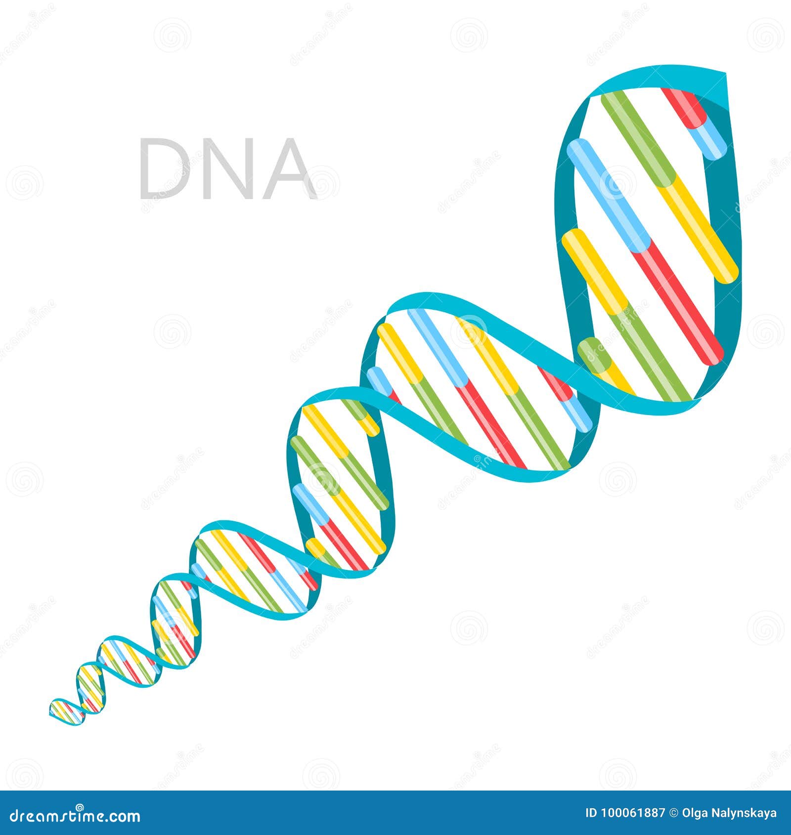 DNA loopt Pictogram vast vector illustratie. Illustration of evolutie ...