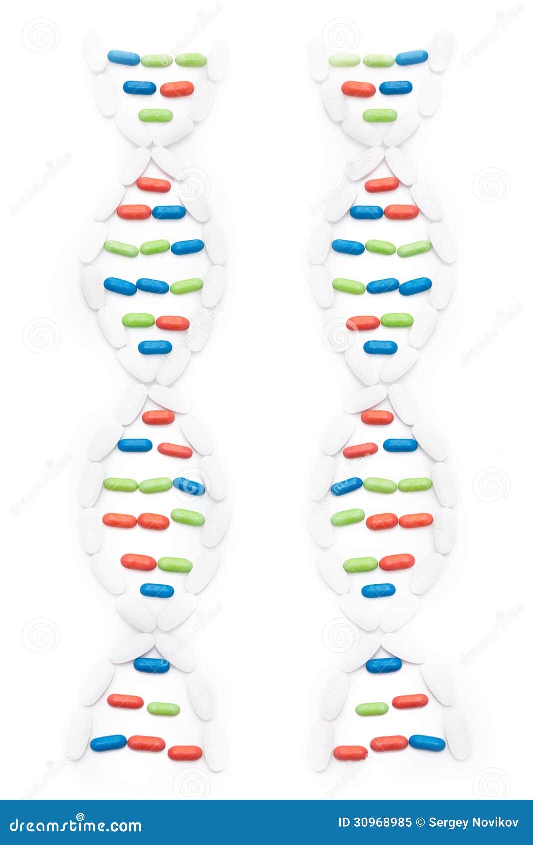 DNA made of tablets stock image. Image of chemistry, macro - 30968985
