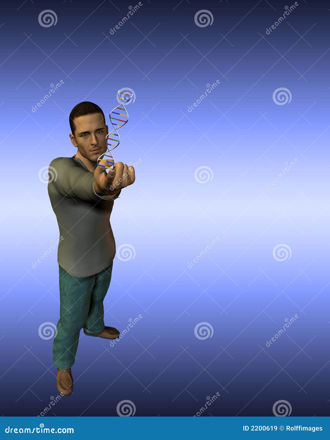 DNA Man stock illustration. Image of matrix, body, acid - 2200619