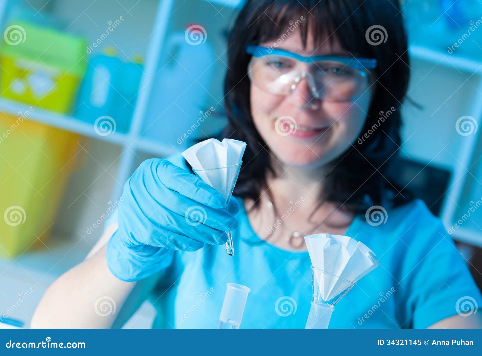 DNA Maxiprep - Purification of Plasmid DNA Stock Image - Image of ...