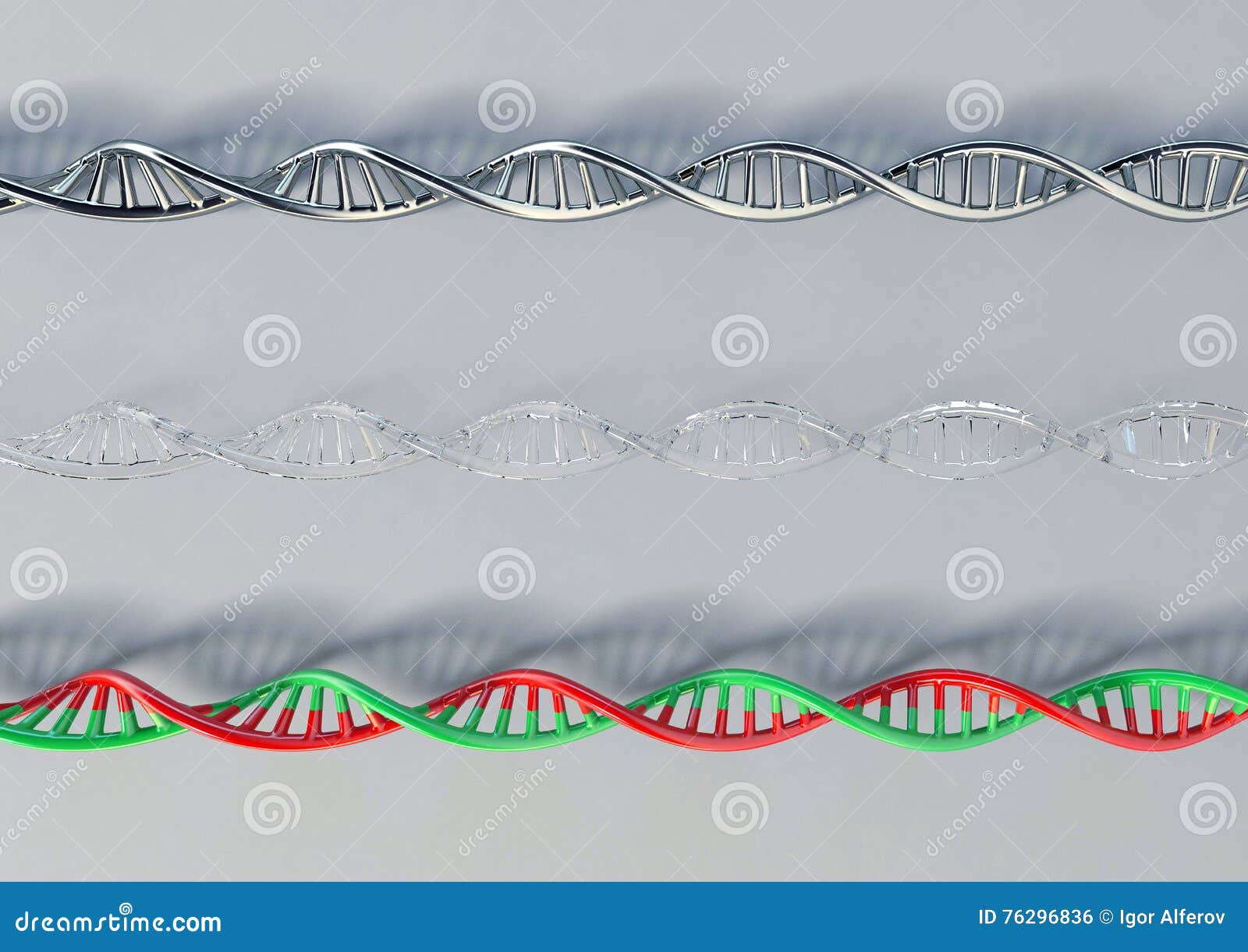 DNA. Metal, Glass, Plastic. Stock Illustration - Illustration of ...