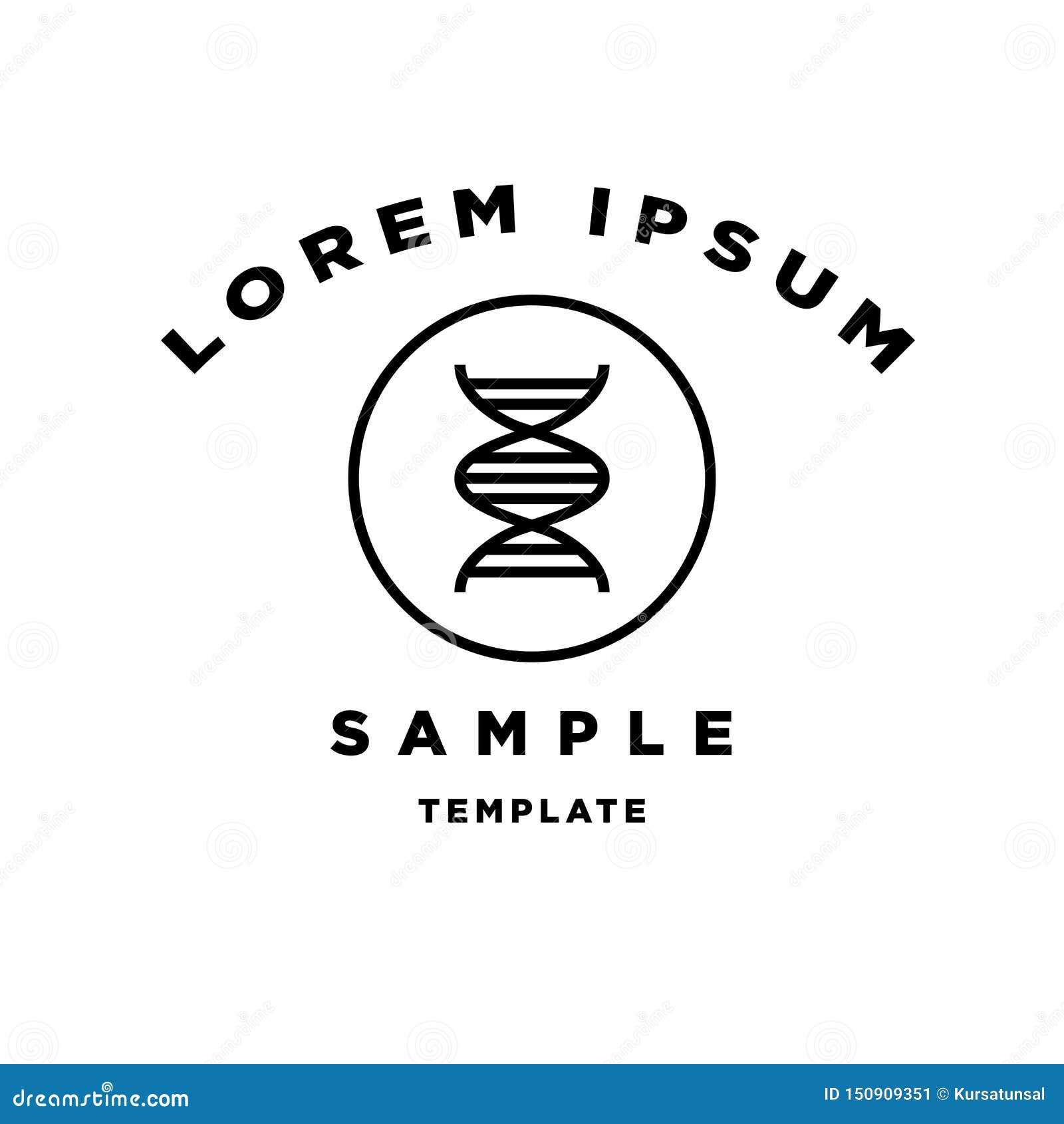 DNA Minimal Sign Vector Design Stock Vector - Illustration of ...