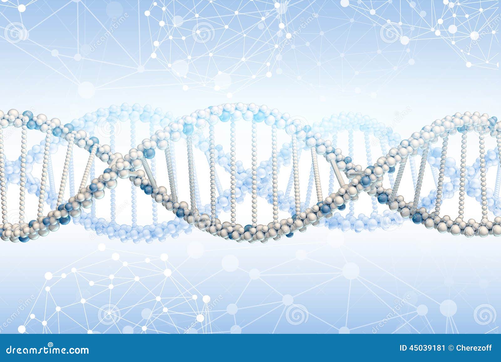 DNA model stock illustration. Illustration of sphere - 45039181