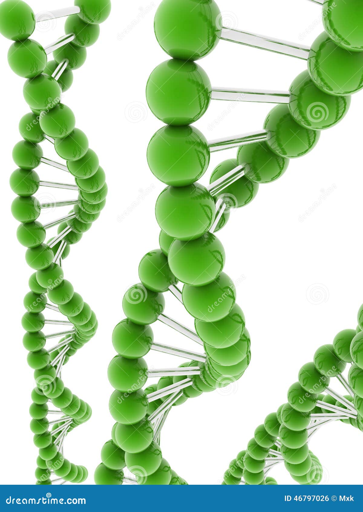 DNA model stock illustration. Illustration of molecular - 46797026
