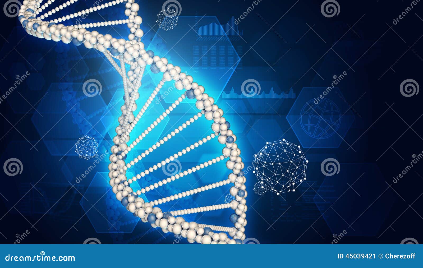 DNA model stock illustration. Illustration of white, transparent - 45039421