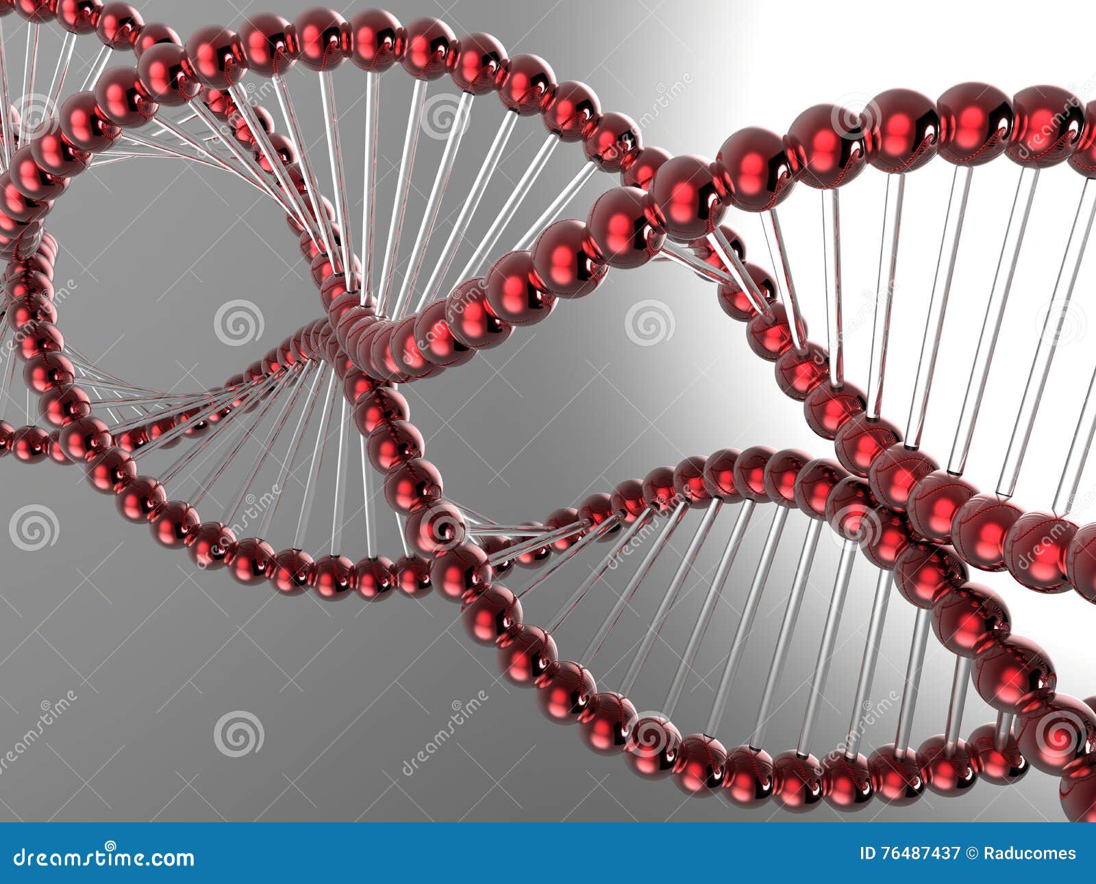 DNA model reflected stock illustration. Illustration of shape - 76487437