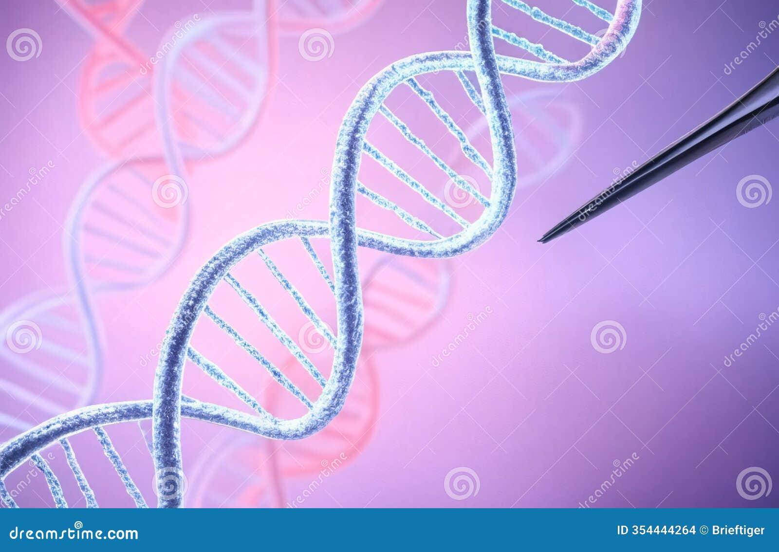 DNA Modification and CRISPR Research Stock Illustration - Illustration ...