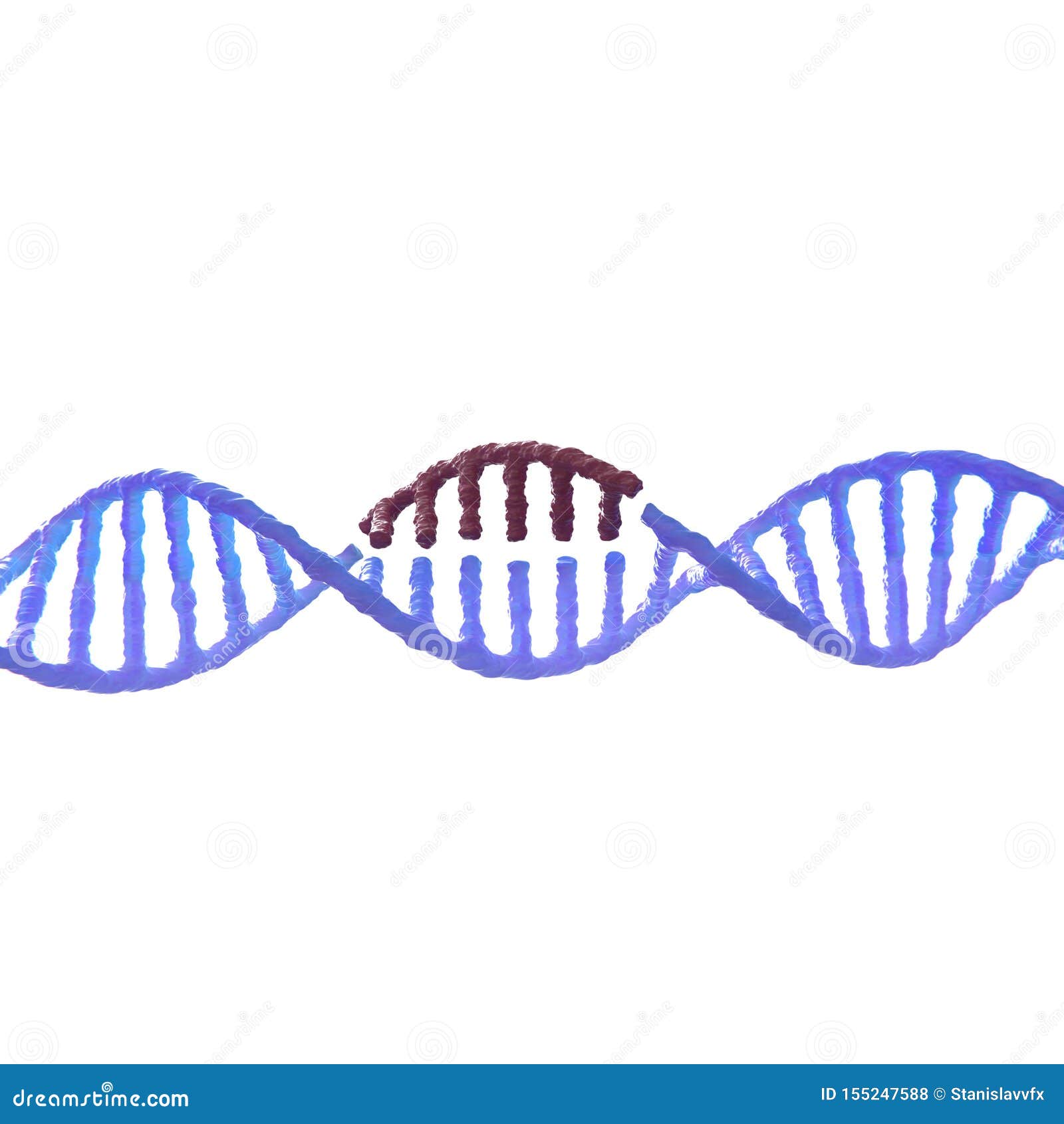 DNA modification crispr stock illustration. Illustration of render ...