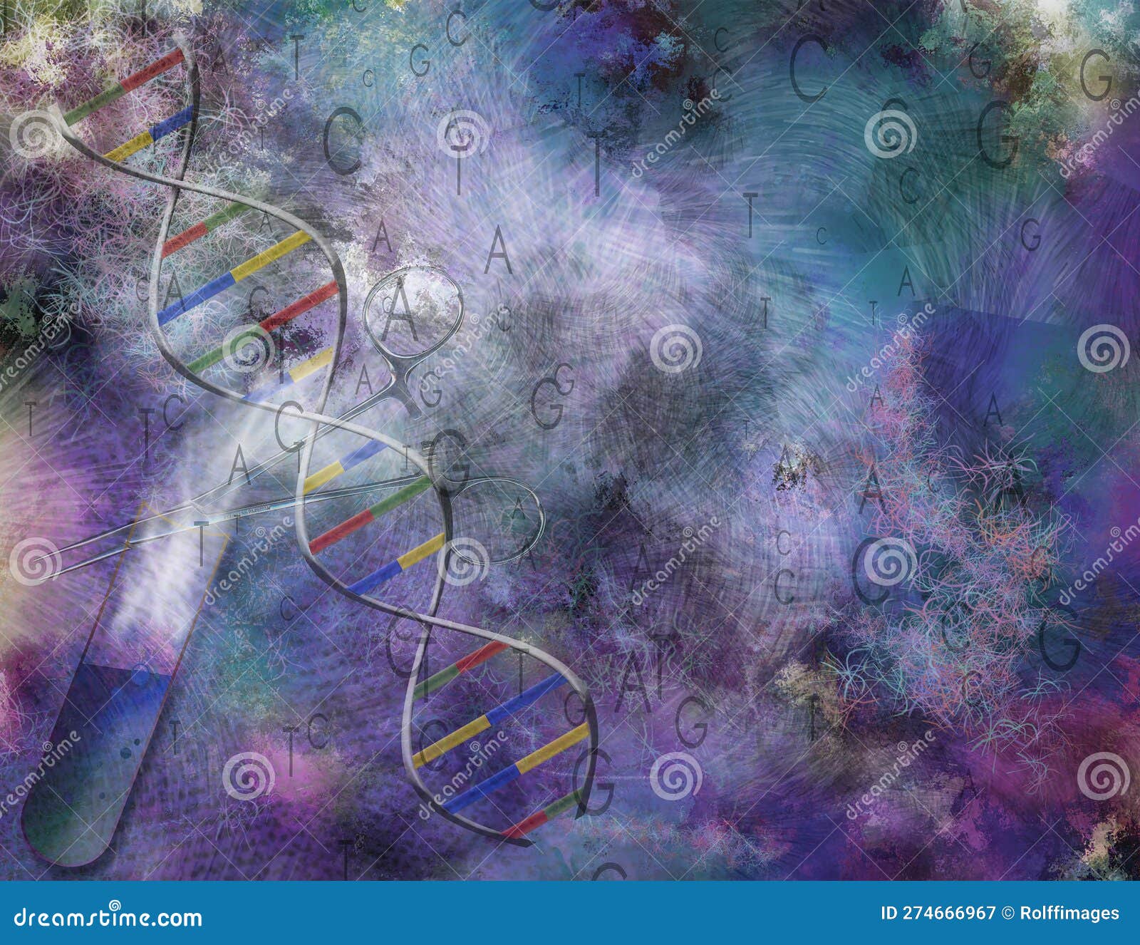 DNA modifications stock illustration. Illustration of chemist - 274666967