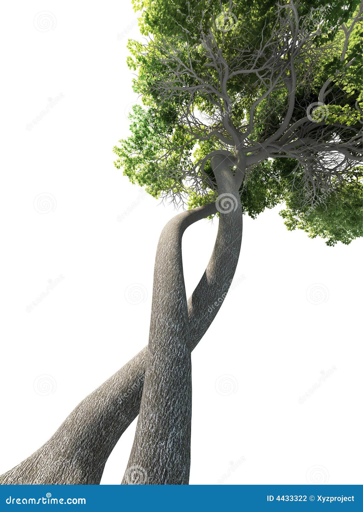 Dna modified tree genetic stock illustration. Illustration of code ...