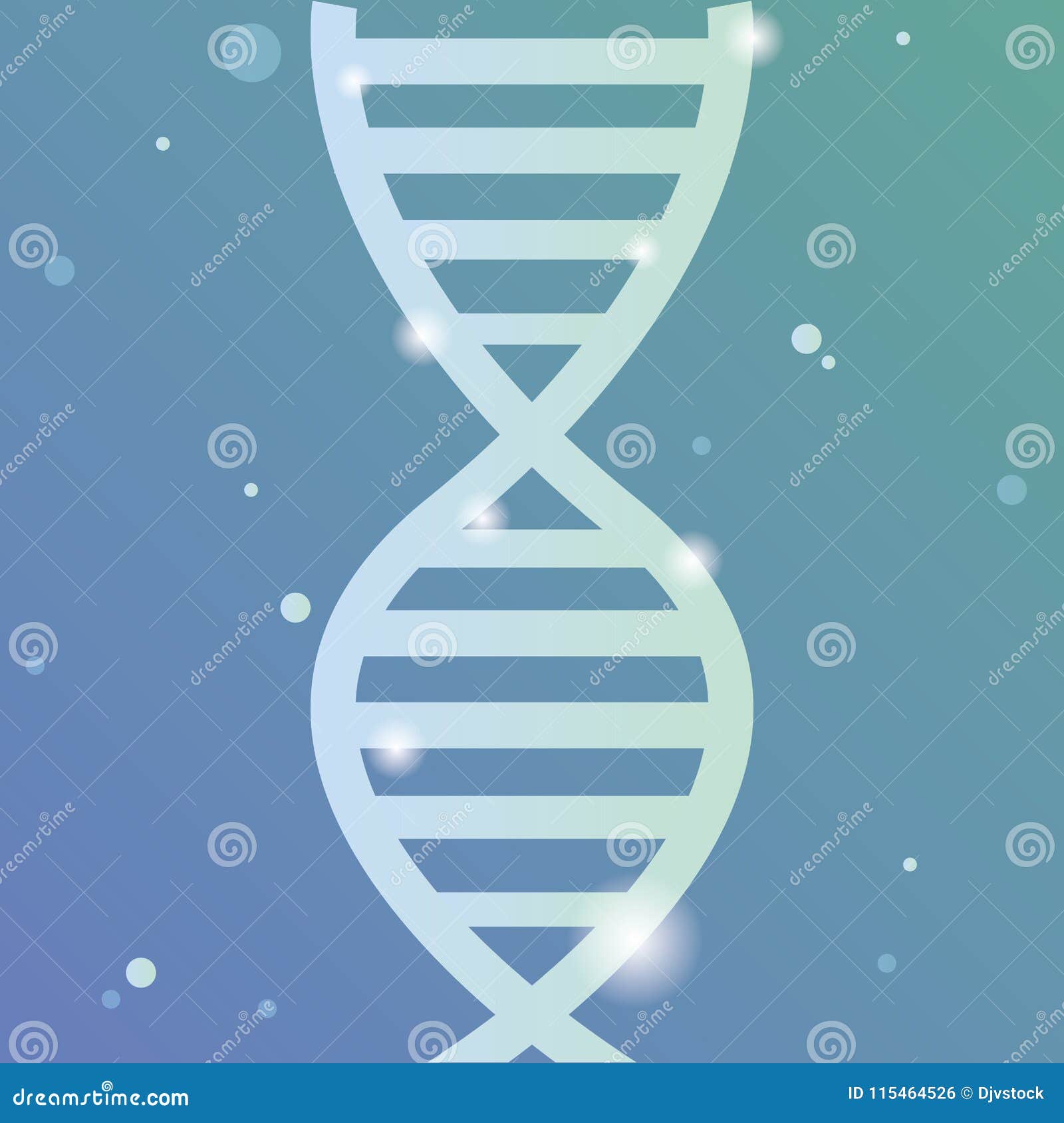 DNA molecula design stock vector. Illustration of biotech - 115464526