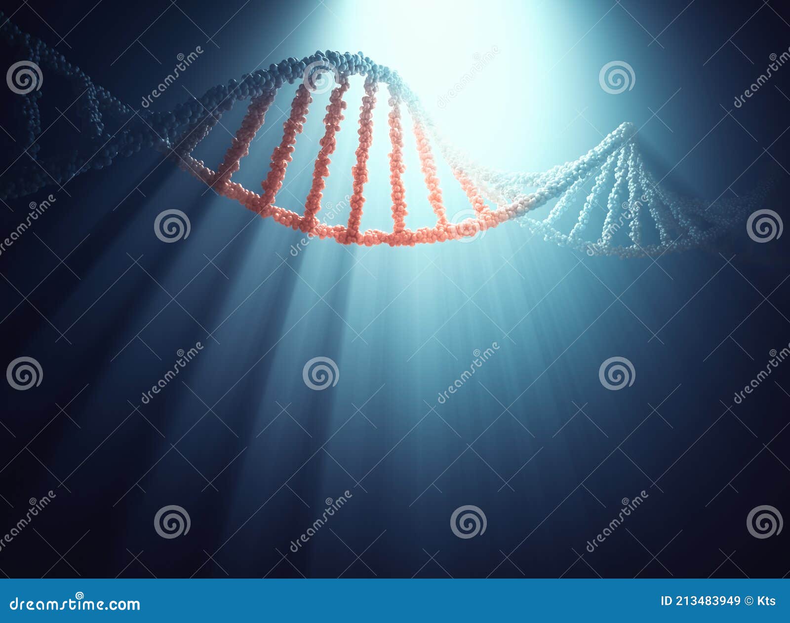 DNA Molecular Concept Genetic Code Stock Illustration - Illustration of ...