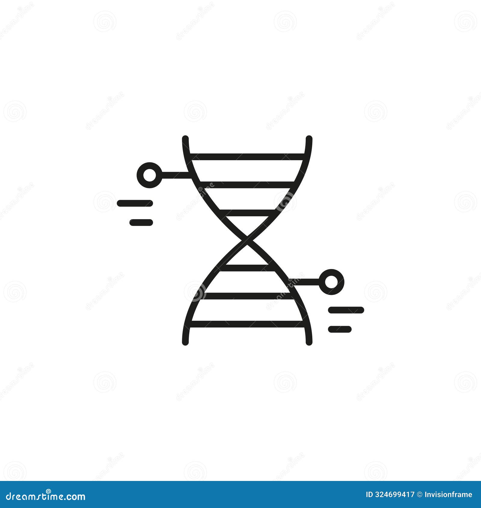 DNA Molecular Structure Icon Stock Vector - Illustration of molecule ...