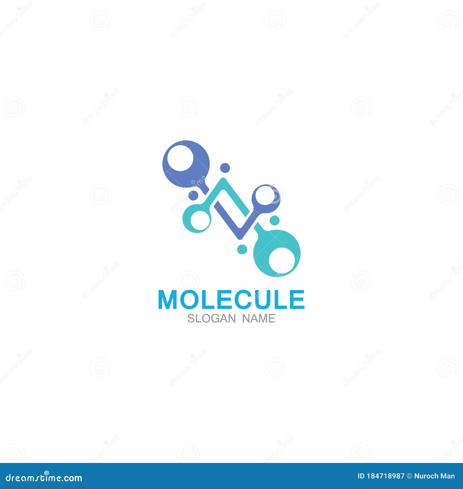 DNA Molecule Atom Logo Abstract Technology Design Vector. Stock Vector ...