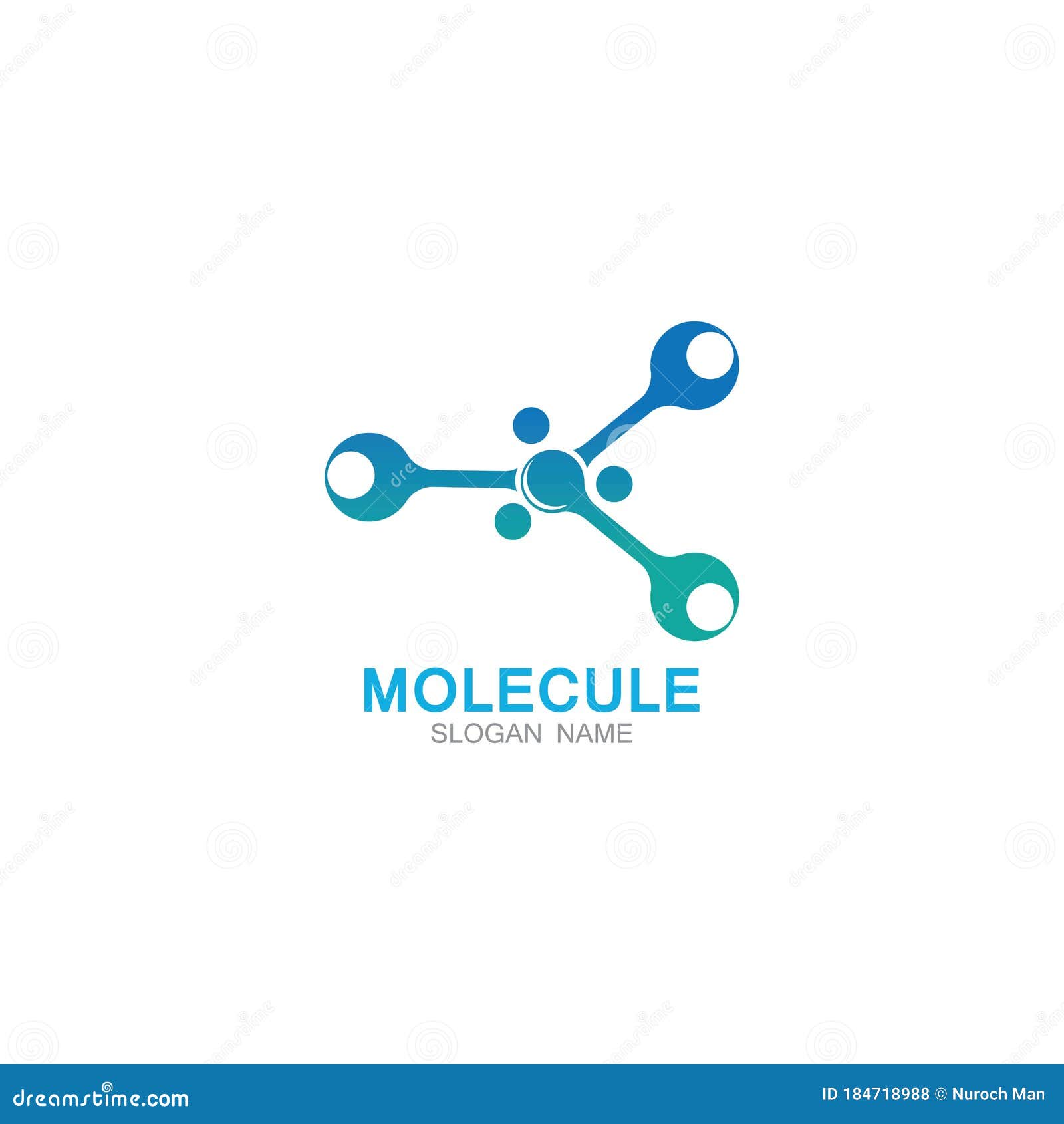 DNA Molecule Atom Logo Abstract Technology Design Vector. Stock Vector ...