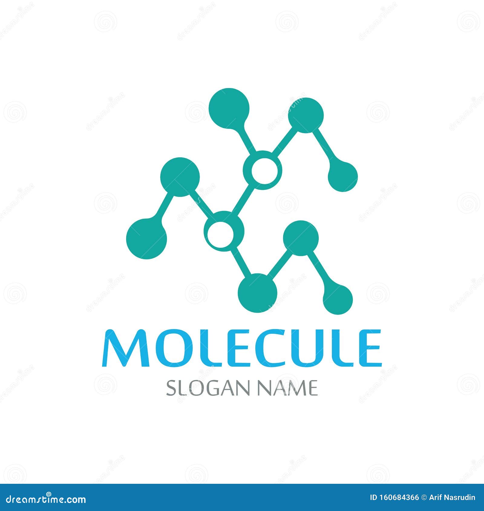 DNA Molecule Atom Logo Abstract Technology Design Vector Stock ...
