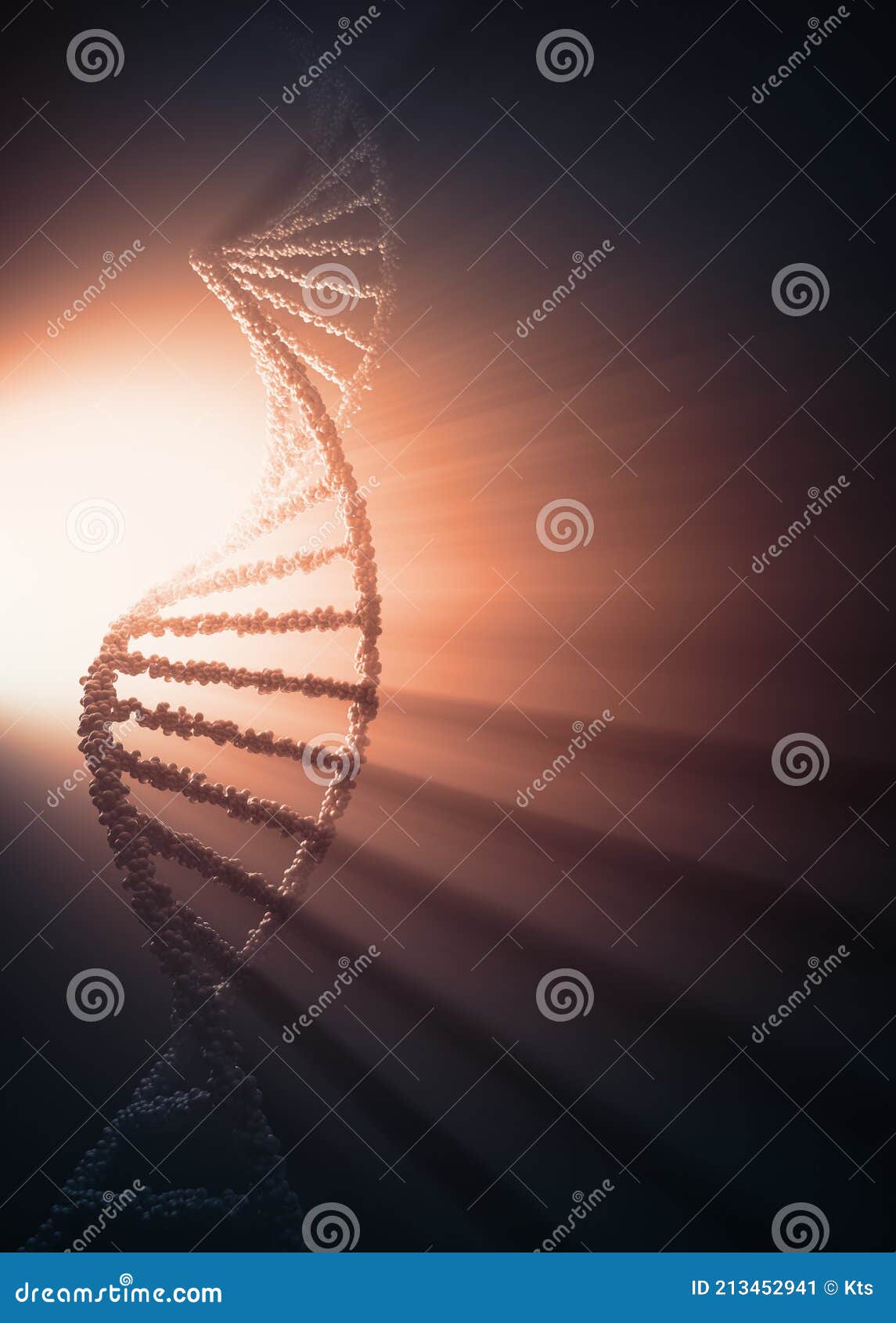 Genetic Code DNA Molecular Concept Stock Illustration - Illustration of ...
