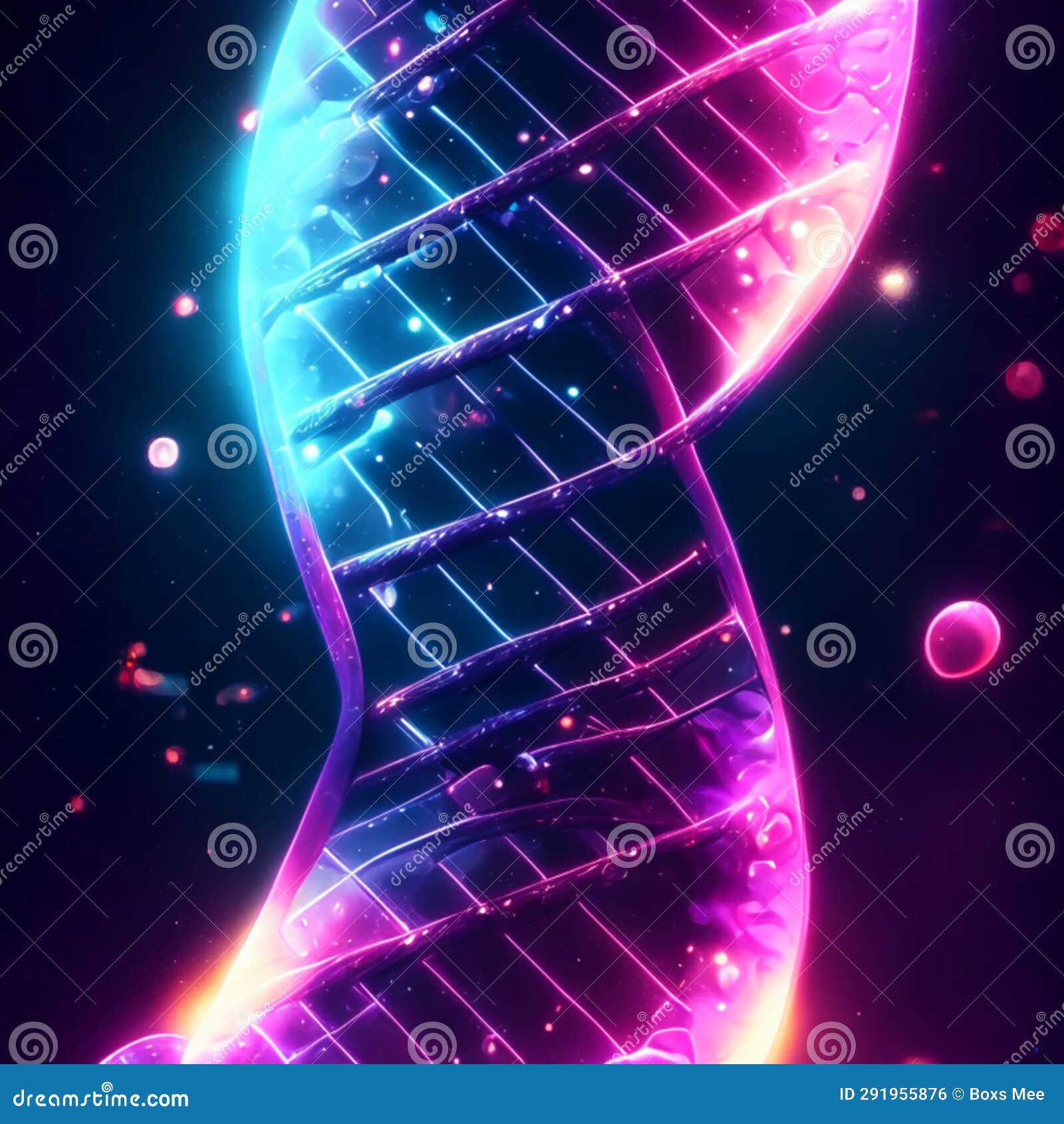 DNA Molecule Background. 3D Illustration. 3D CG. High Resolution Stock ...
