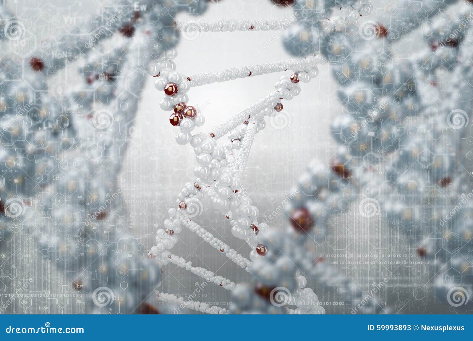 DNA molecule stock image. Image of tech, research, biochemistry - 59993893