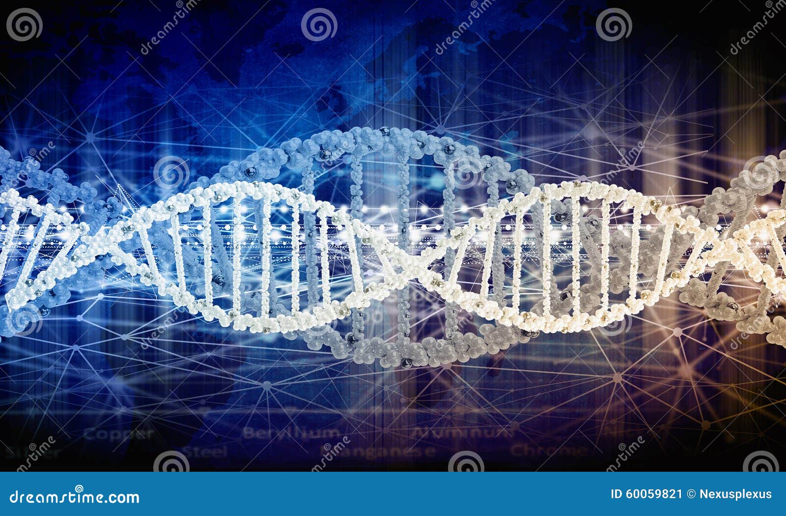 DNA molecule stock image. Image of molecule, chain, research - 60059821