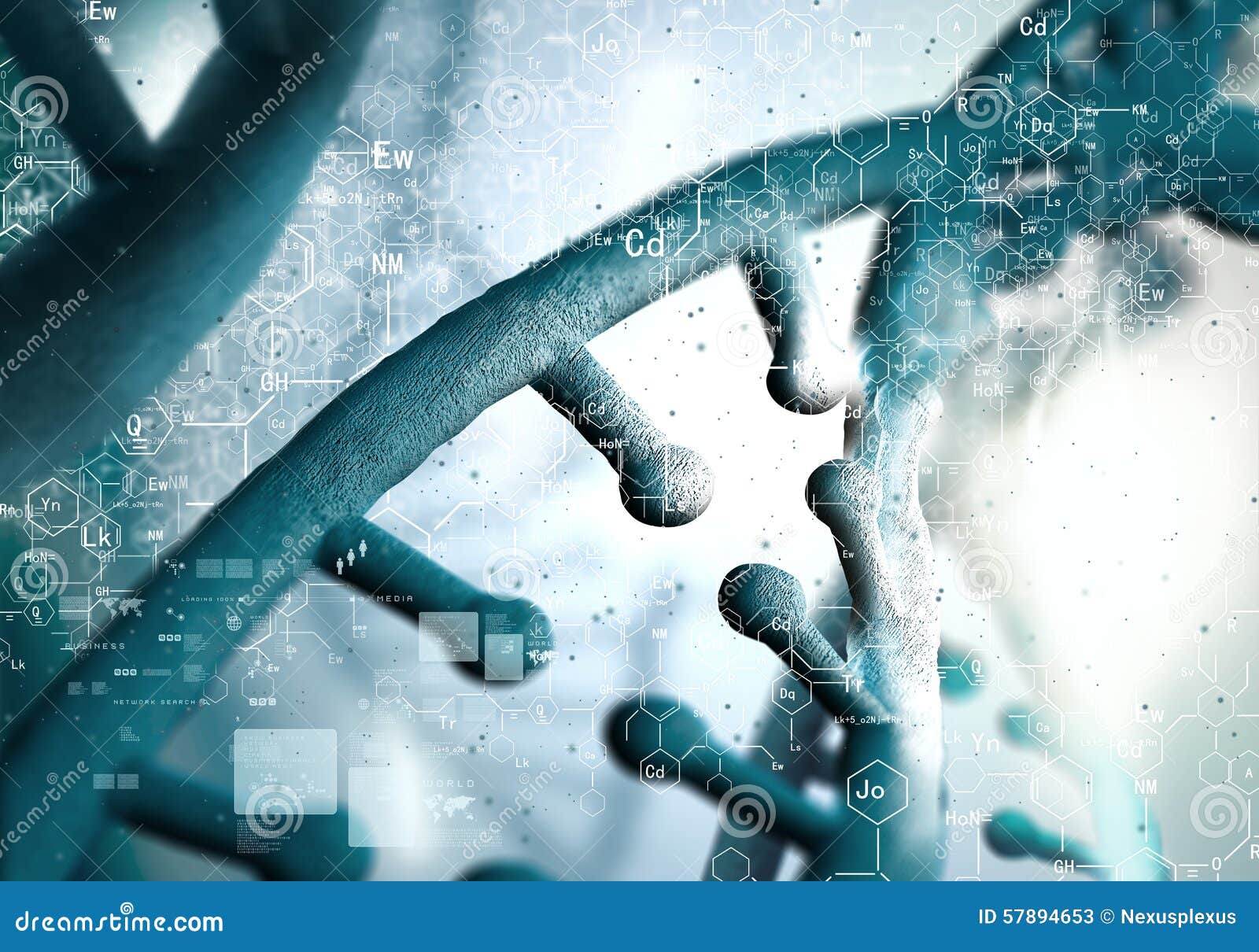 Dna molecule stock image. Image of design, digital, gene - 57894653