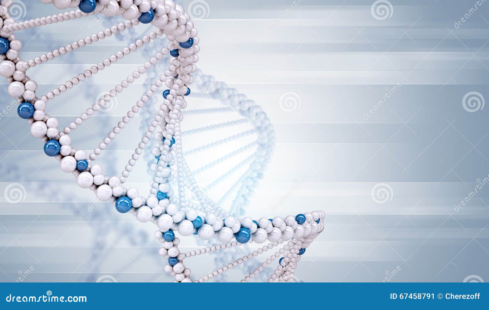 DNA molecule on blue stock illustration. Illustration of biotechnology ...