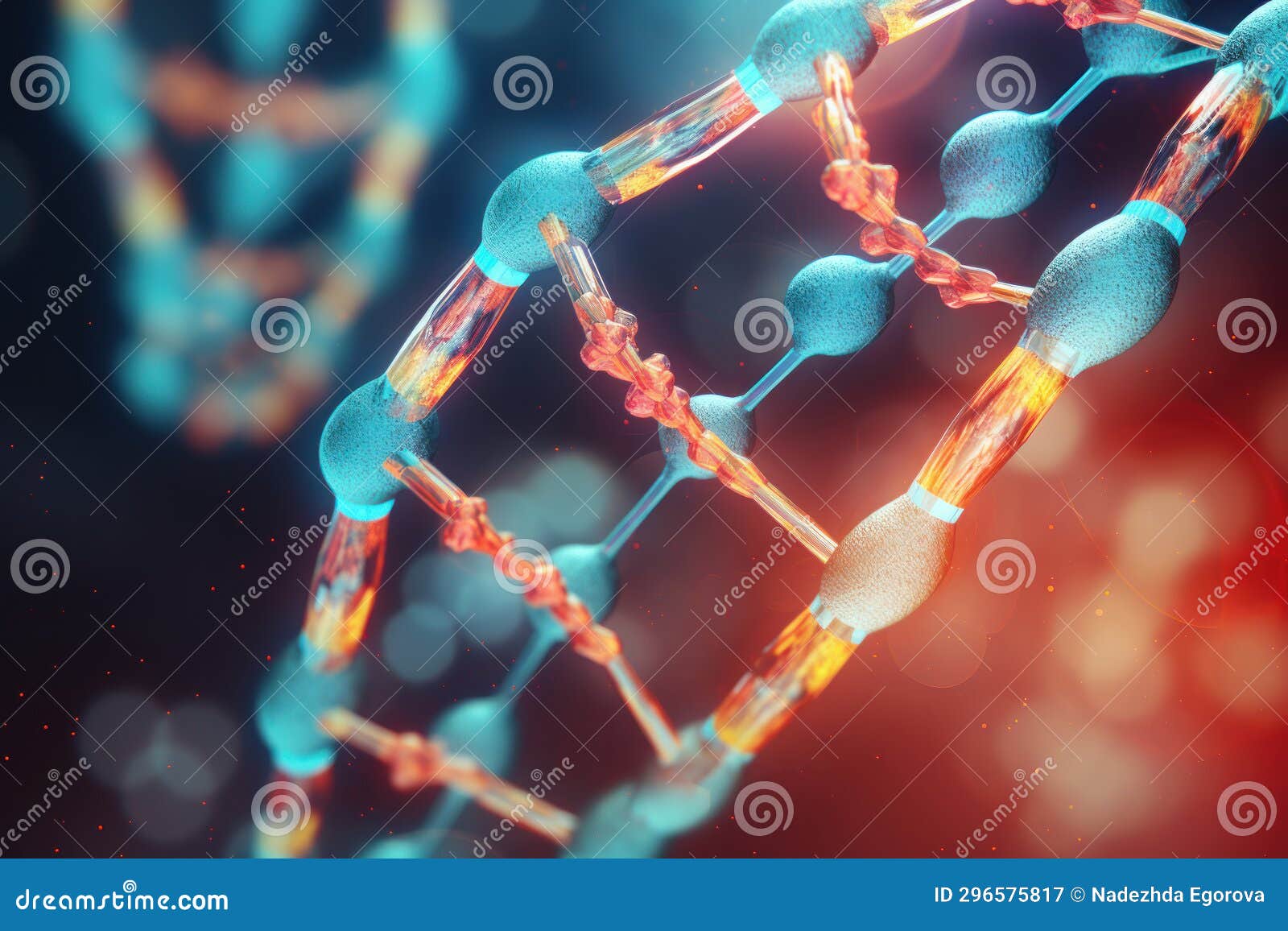 Dna Molecule on Dark Background, Biochemistry, Biotechnology, Science ...