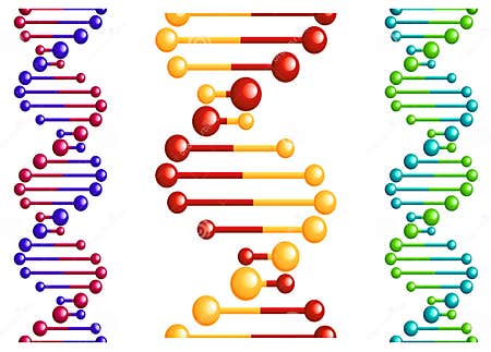 DNA molecule with elements stock vector. Illustration of genetic - 30187355