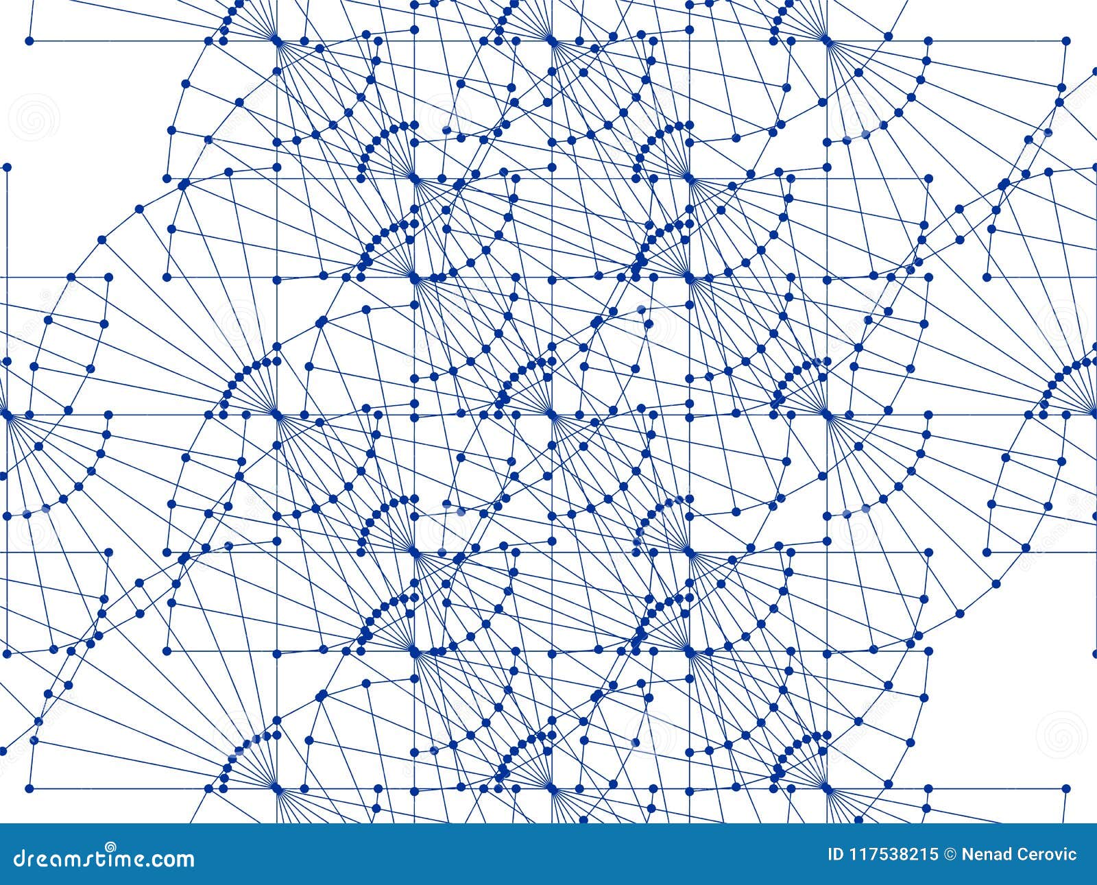 DNA Molecule Fractal Network Structure Vector. Abstract DNA String ...