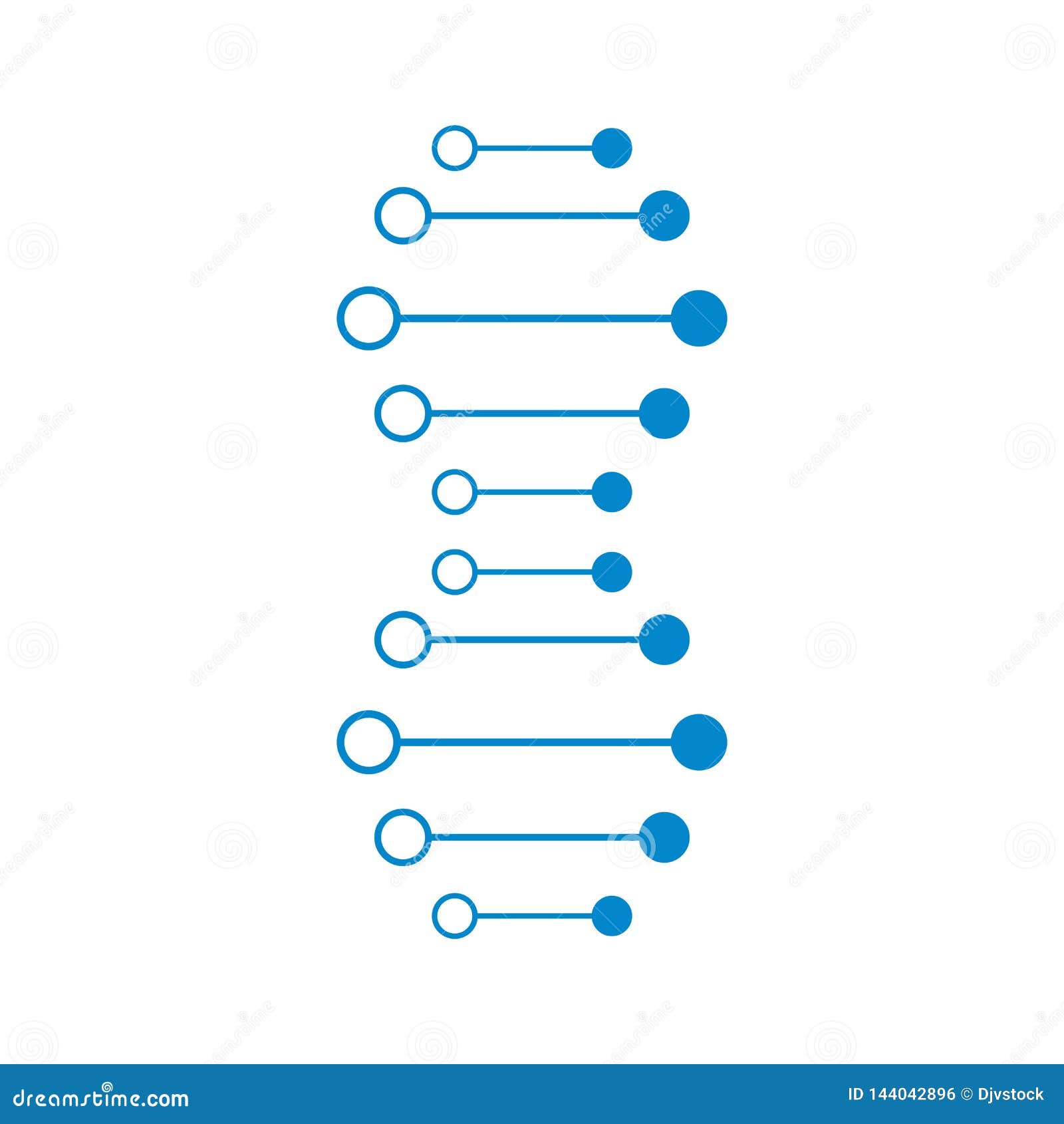 Dna molecule genetic stock illustration. Illustration of connect ...
