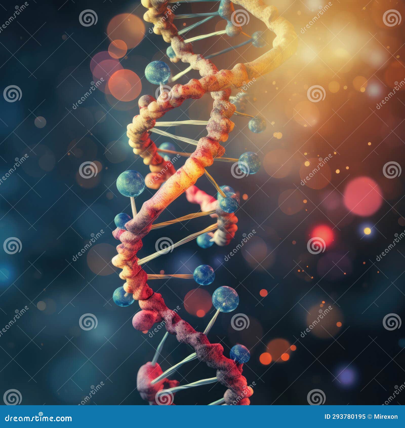 DNA Molecule Helix. Medical Science, Genetic Biotechnology Stock ...