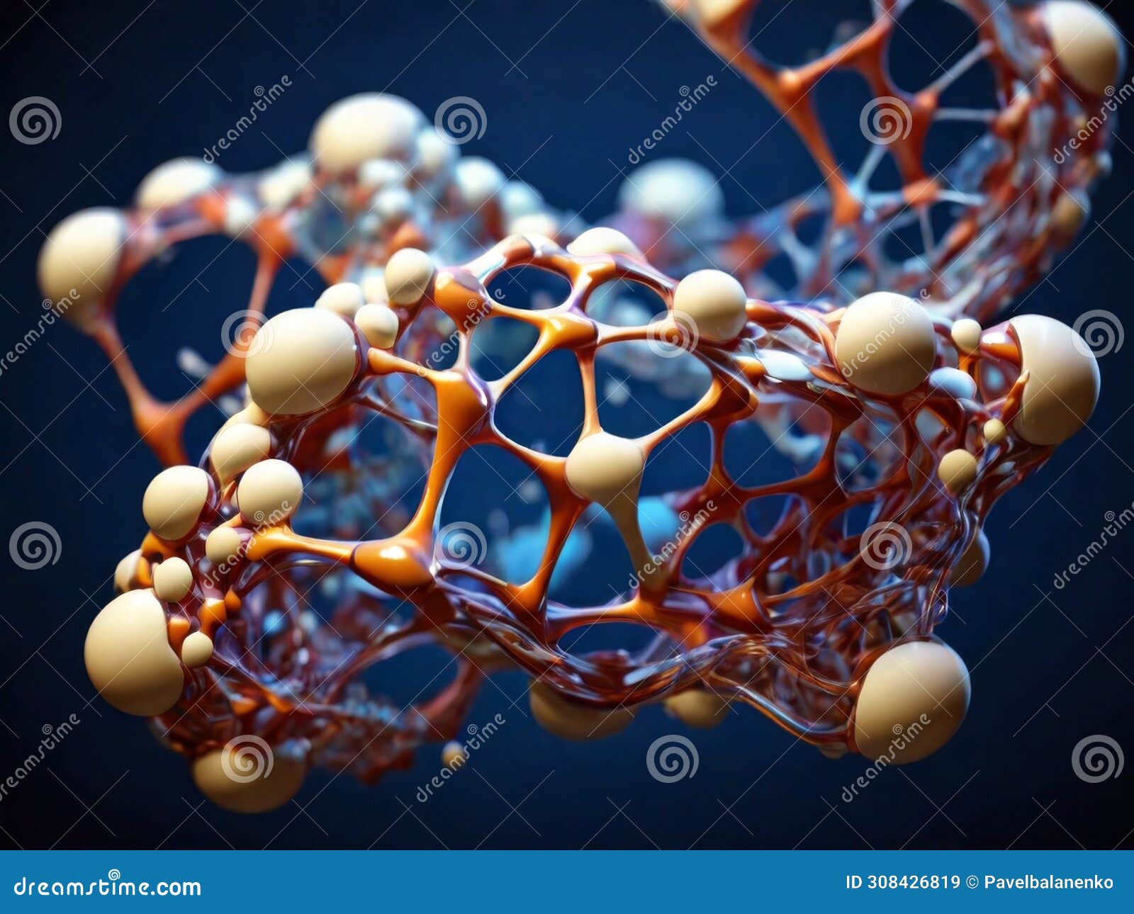 Dna Molecule 3d Illustration Stock Illustration - Illustration of ...