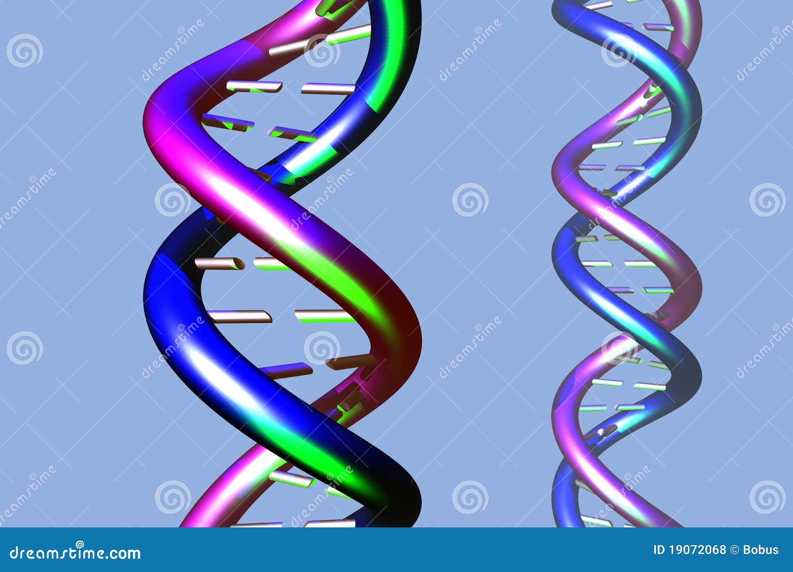 DNA molecule model (001) stock illustration. Illustration of double ...