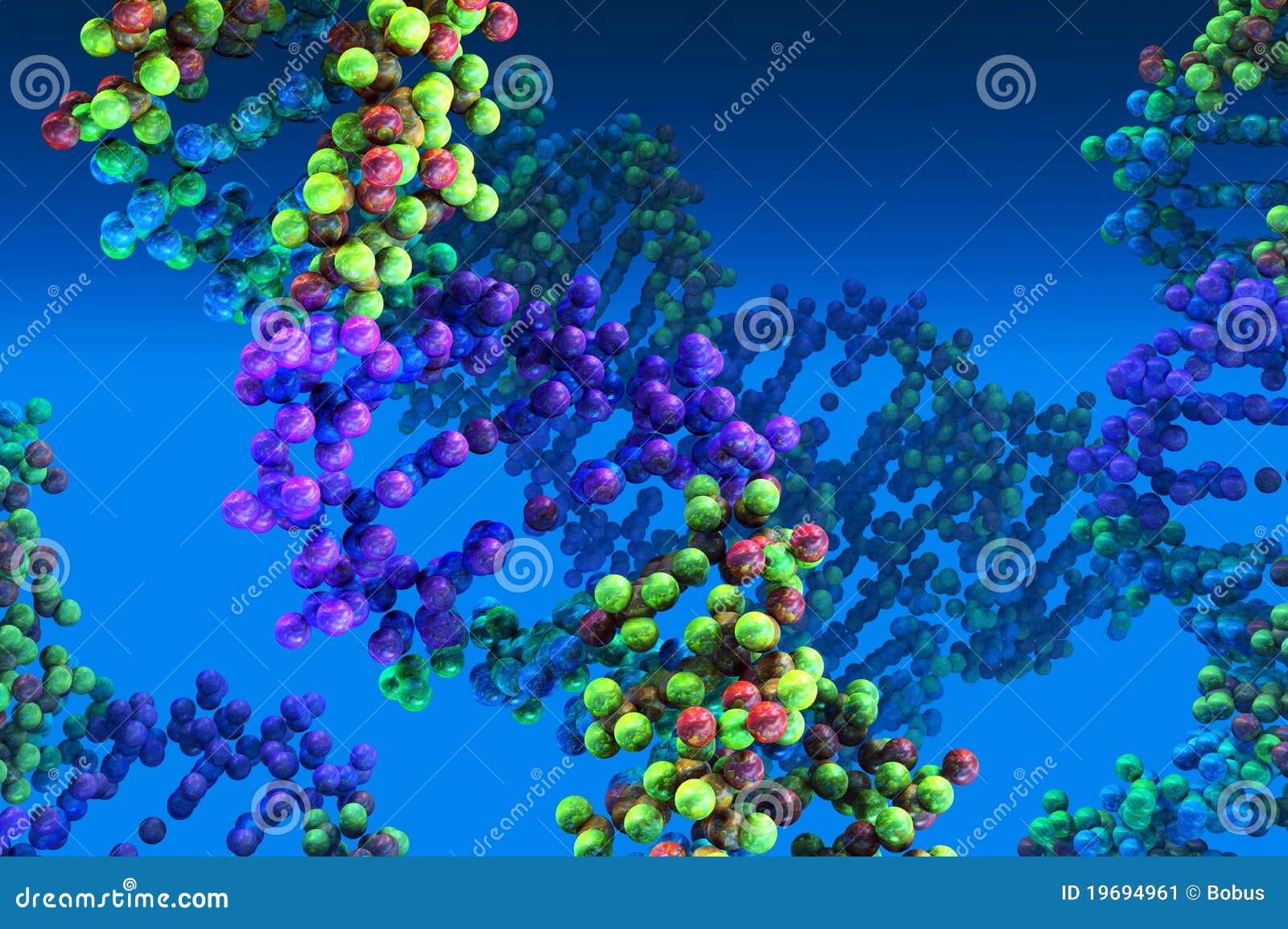 DNA molecule model (004) stock illustration. Illustration of chromosome ...