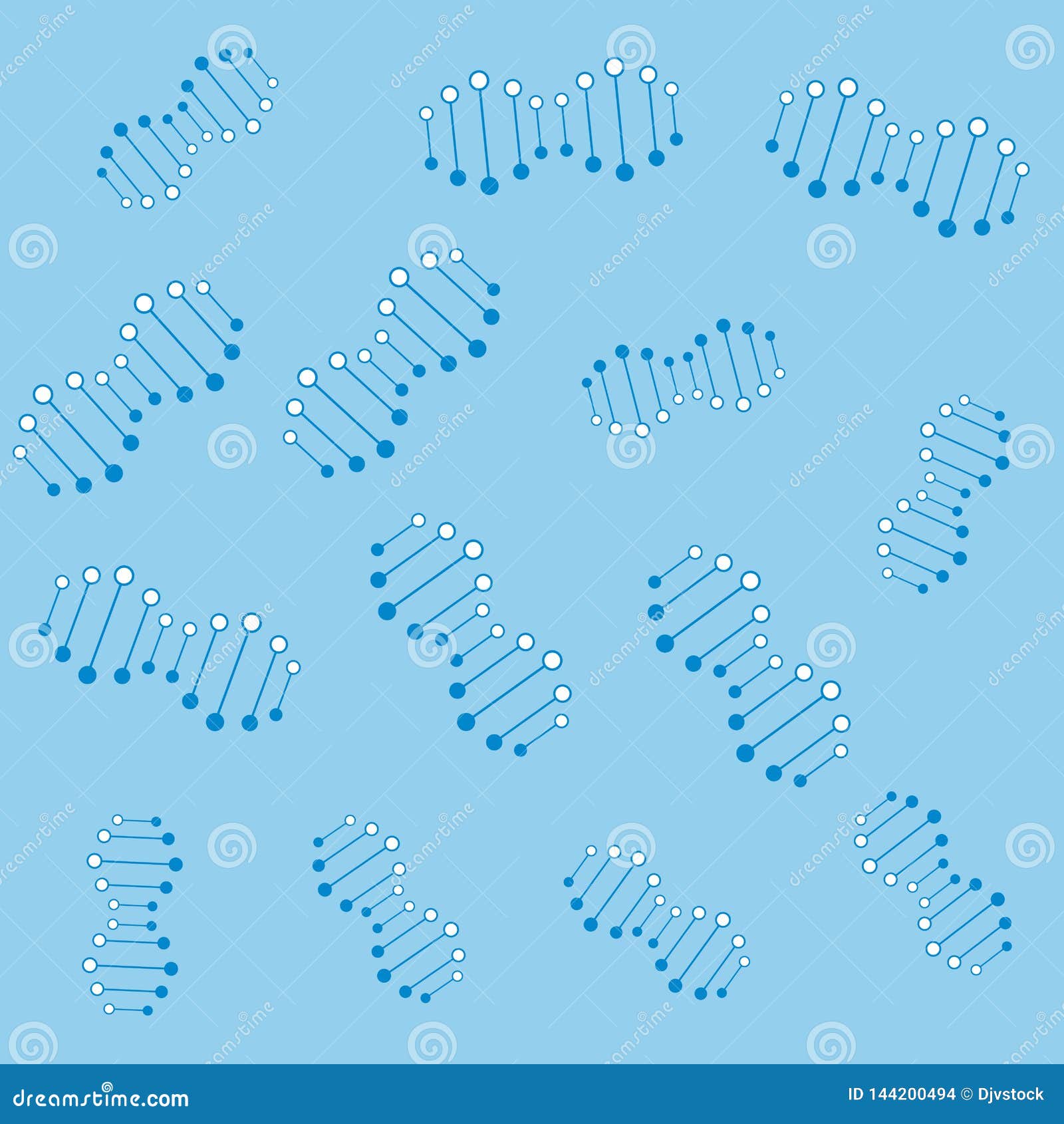 Dna Molecule Scientific Medical Pattern Stock Illustration ...