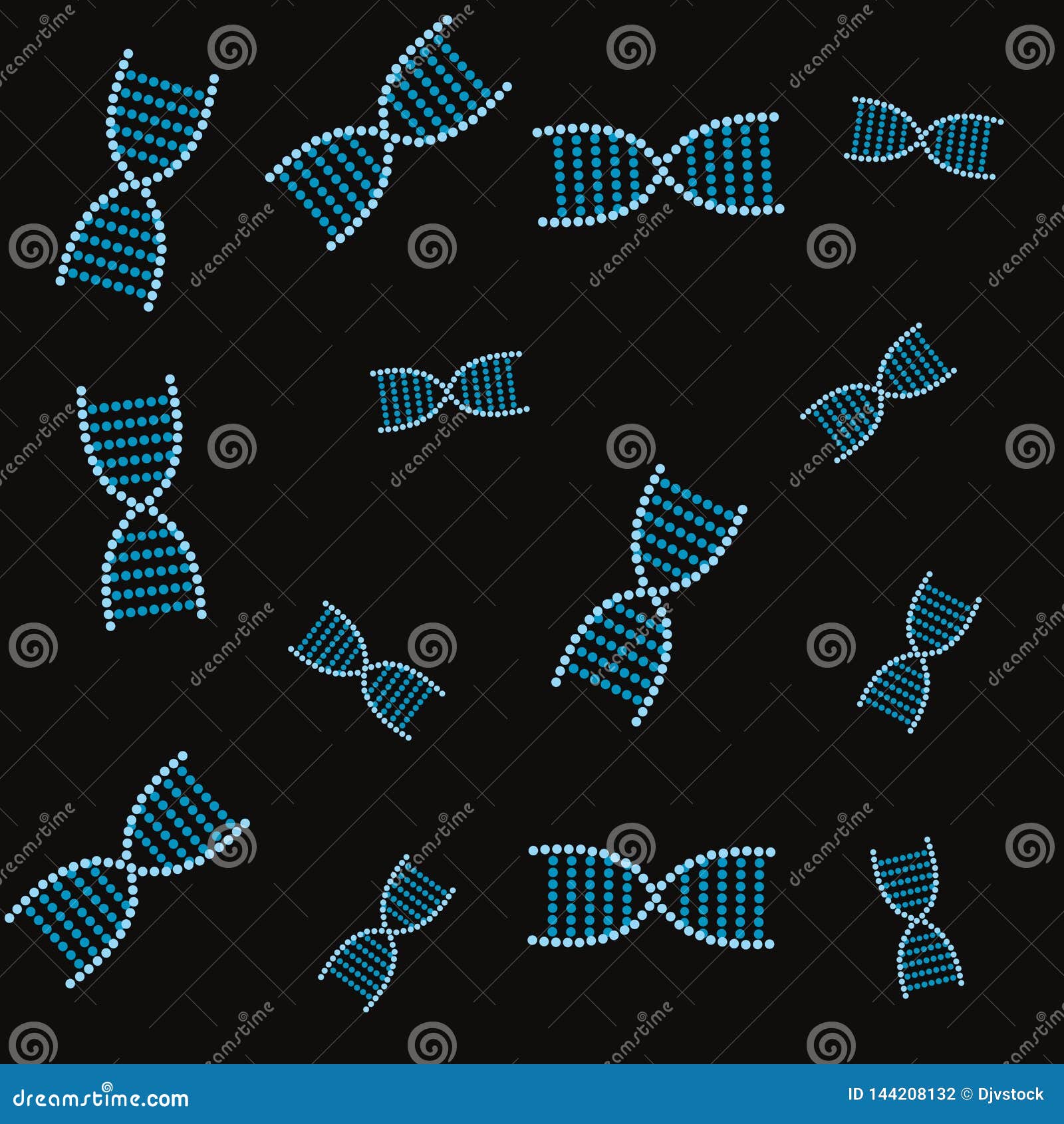 Dna Molecule Scientific Medical Pattern Stock Illustration ...
