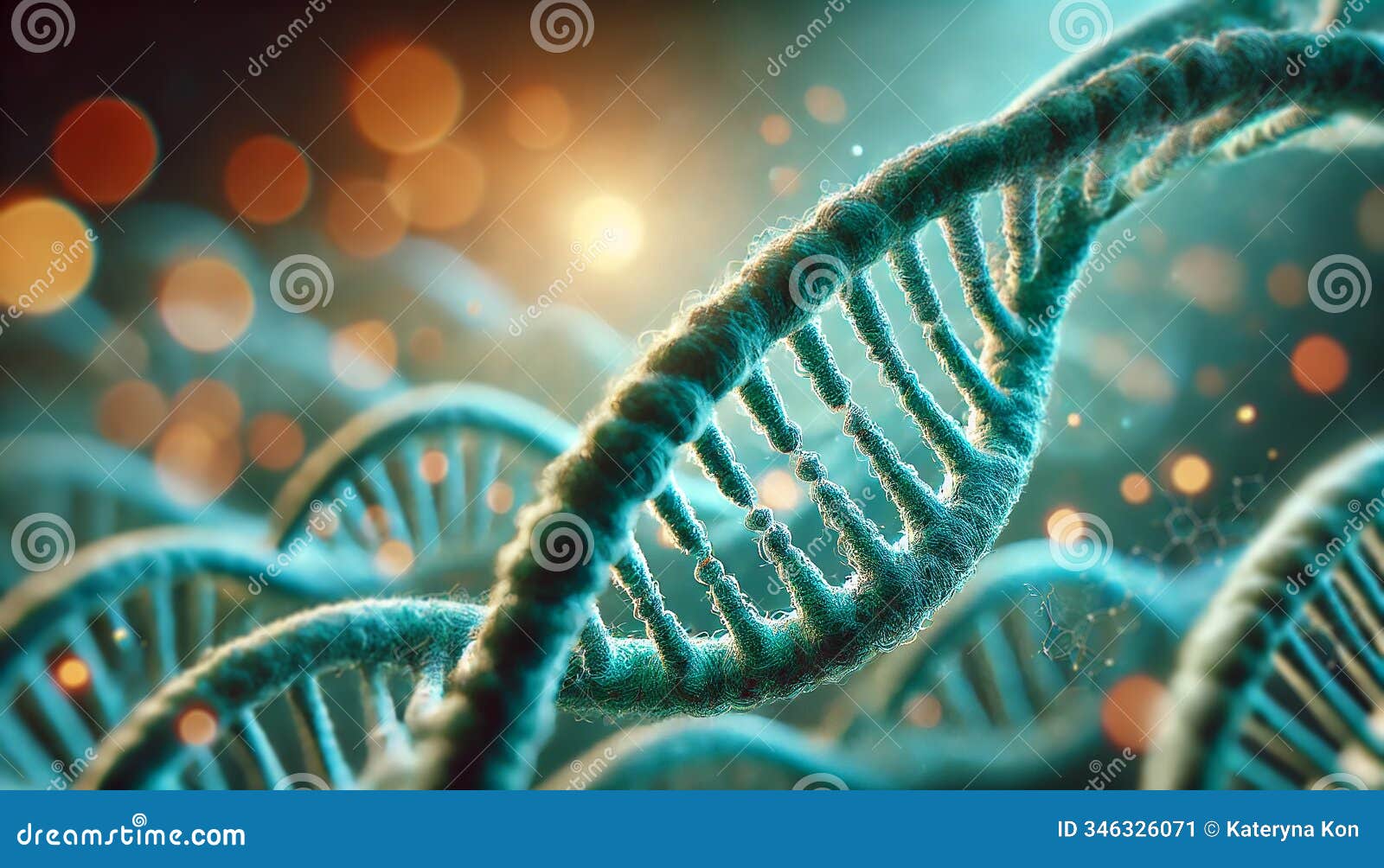 DNA Molecule, Showcasing Its Double Helix Structure with Detailed Base ...