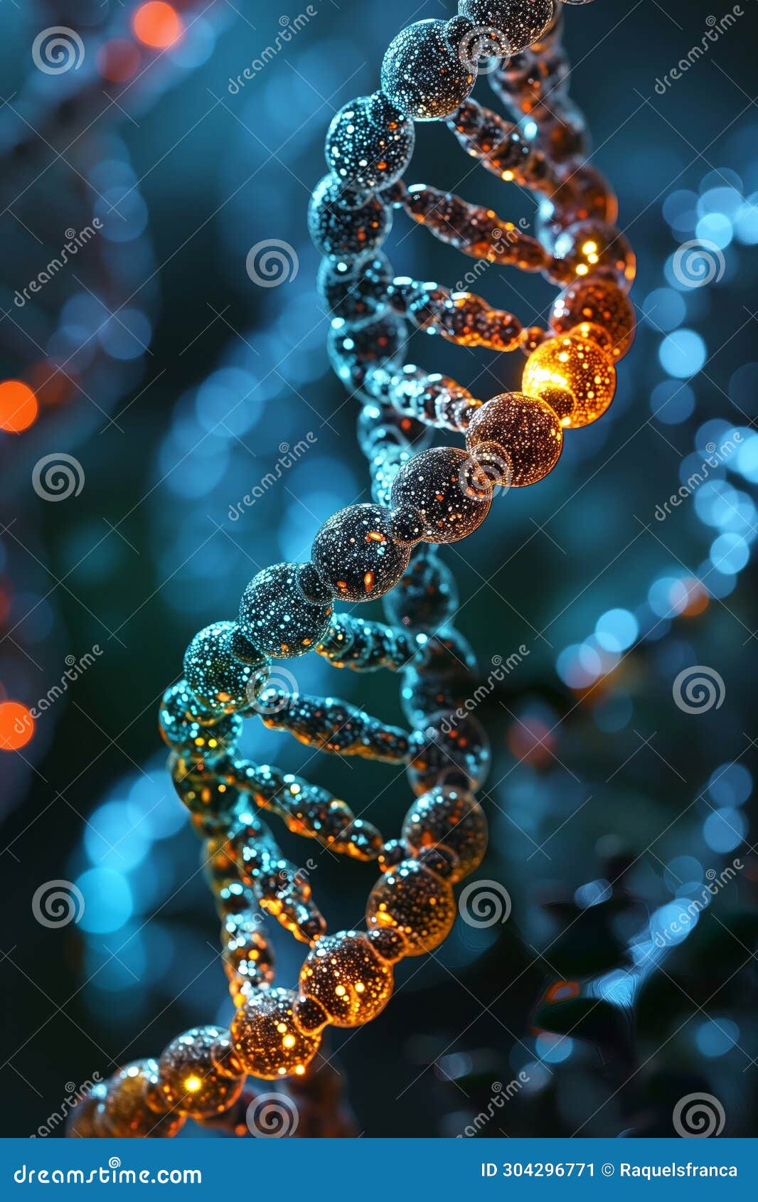DNA molecule structure stock illustration. Illustration of ...