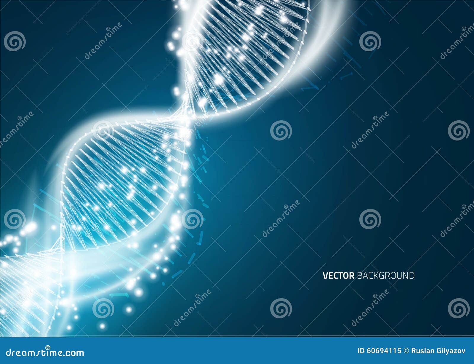 DNA Molecule Structure Background Stock Vector - Illustration of ...