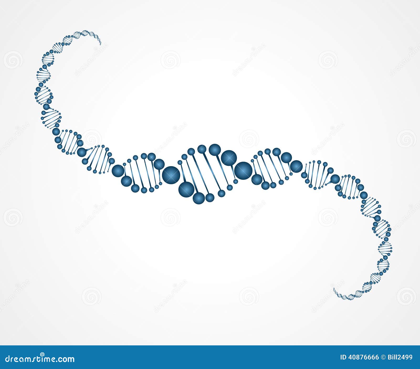DNA molecule structure stock illustration. Illustration of biology ...