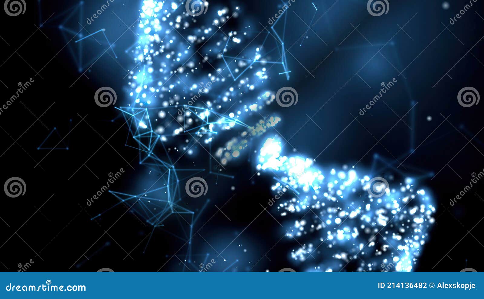 Dna Molecule Structure 3D Illustration Stock Illustration ...