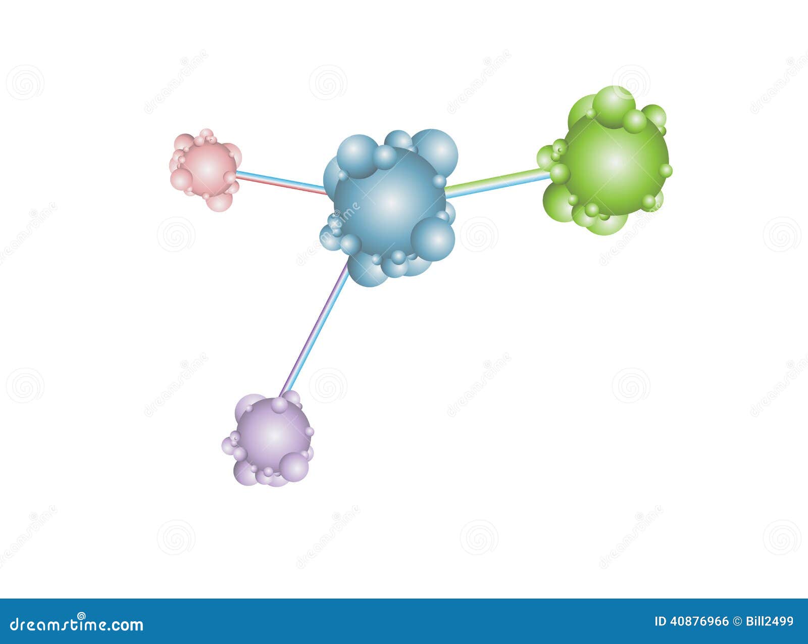 DNA molecule structure stock illustration. Illustration of atom - 40876966