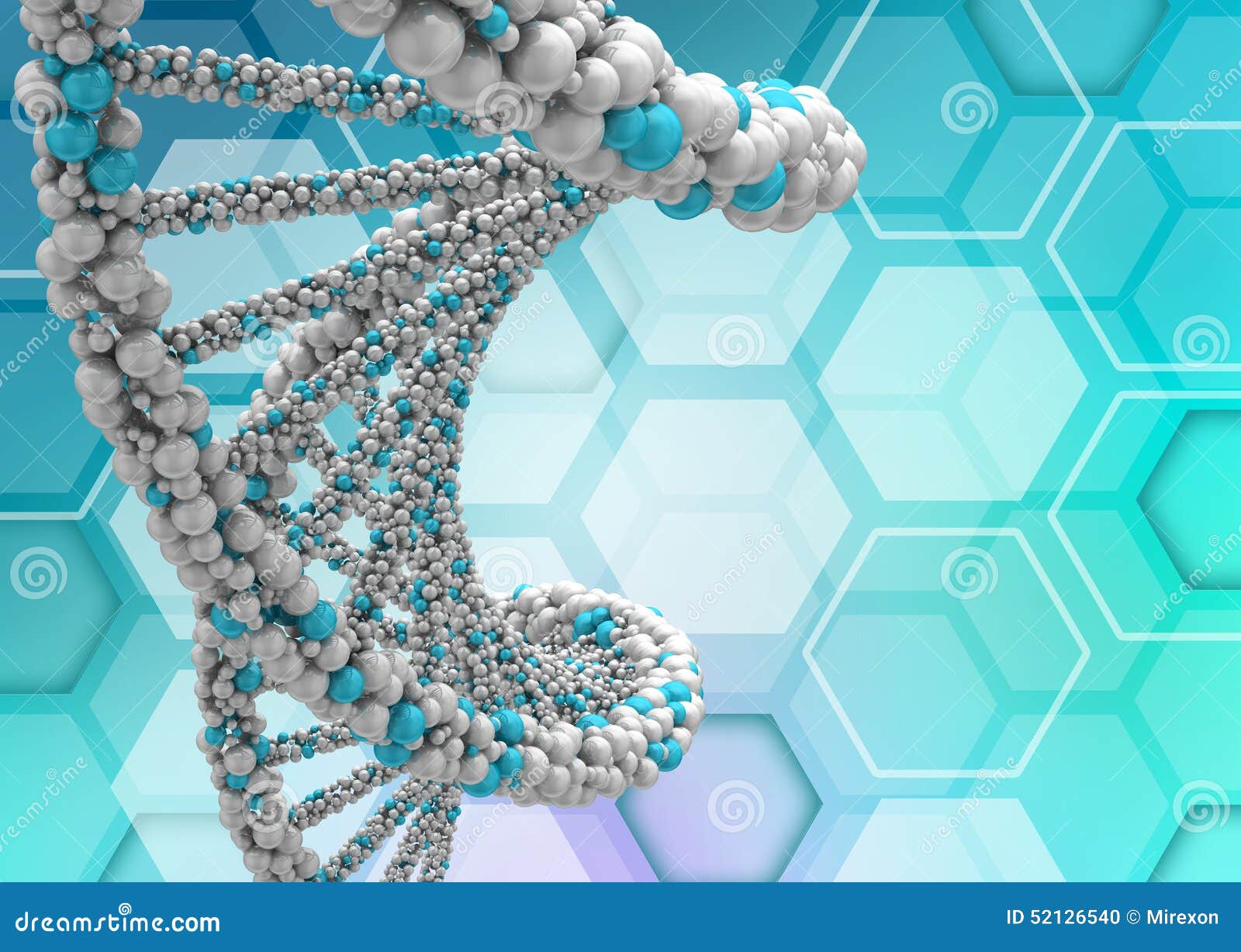 DNA Molecule Twisted into a Spiral on Medical Stock Illustration ...