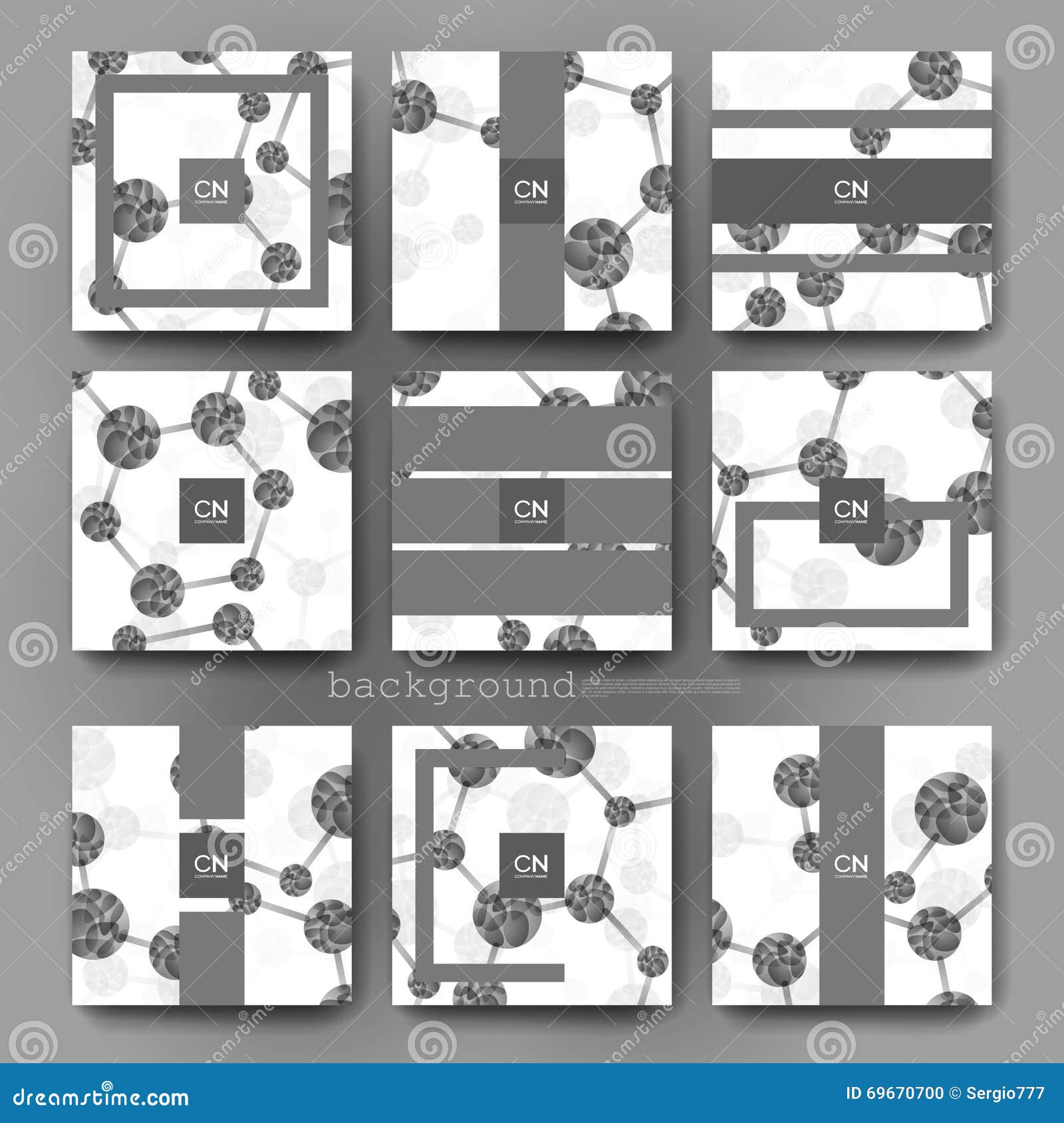DNA Molecule Vector Brochure Template. Flyer Layout Stock Vector ...