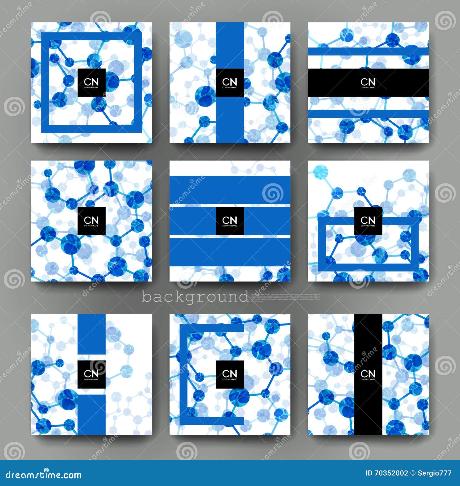 DNA Molecule Vector Brochure Template. Flyer Layout Stock Vector ...