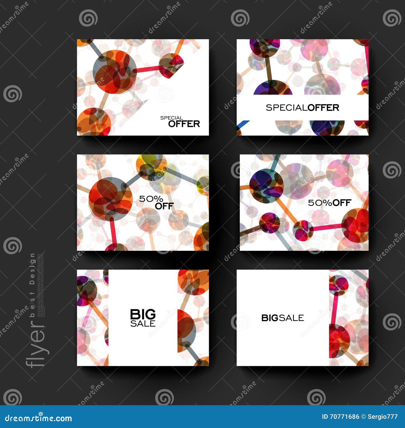 DNA Molecule Vector Brochure Template. Flyer Layout Stock Vector ...