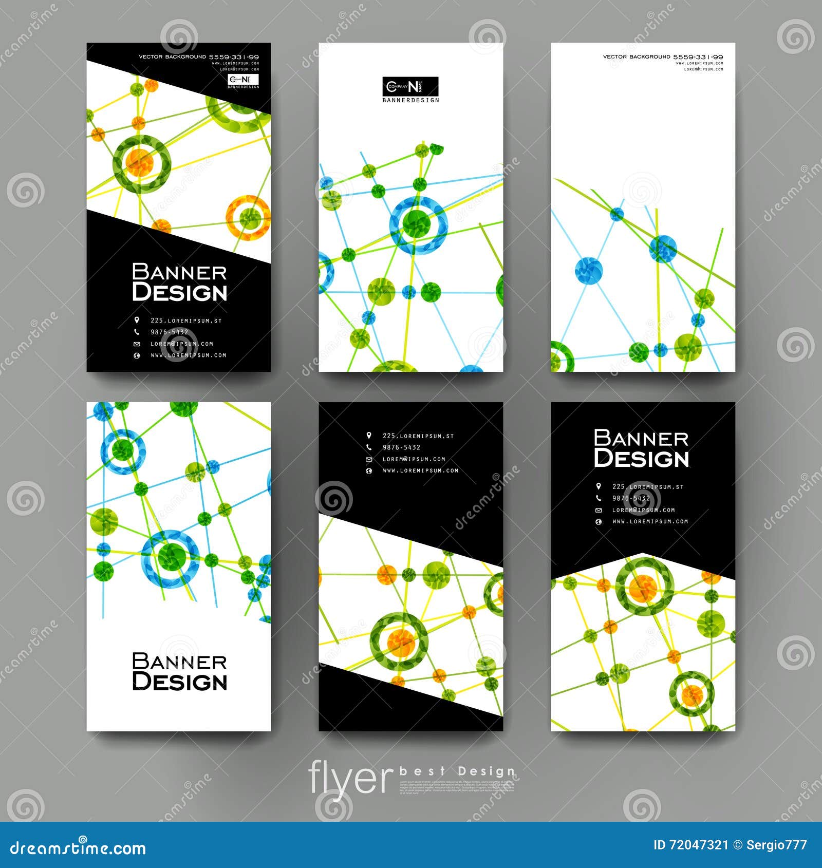 DNA Molecule Vector Brochure Template. Flyer Layout Stock Vector ...