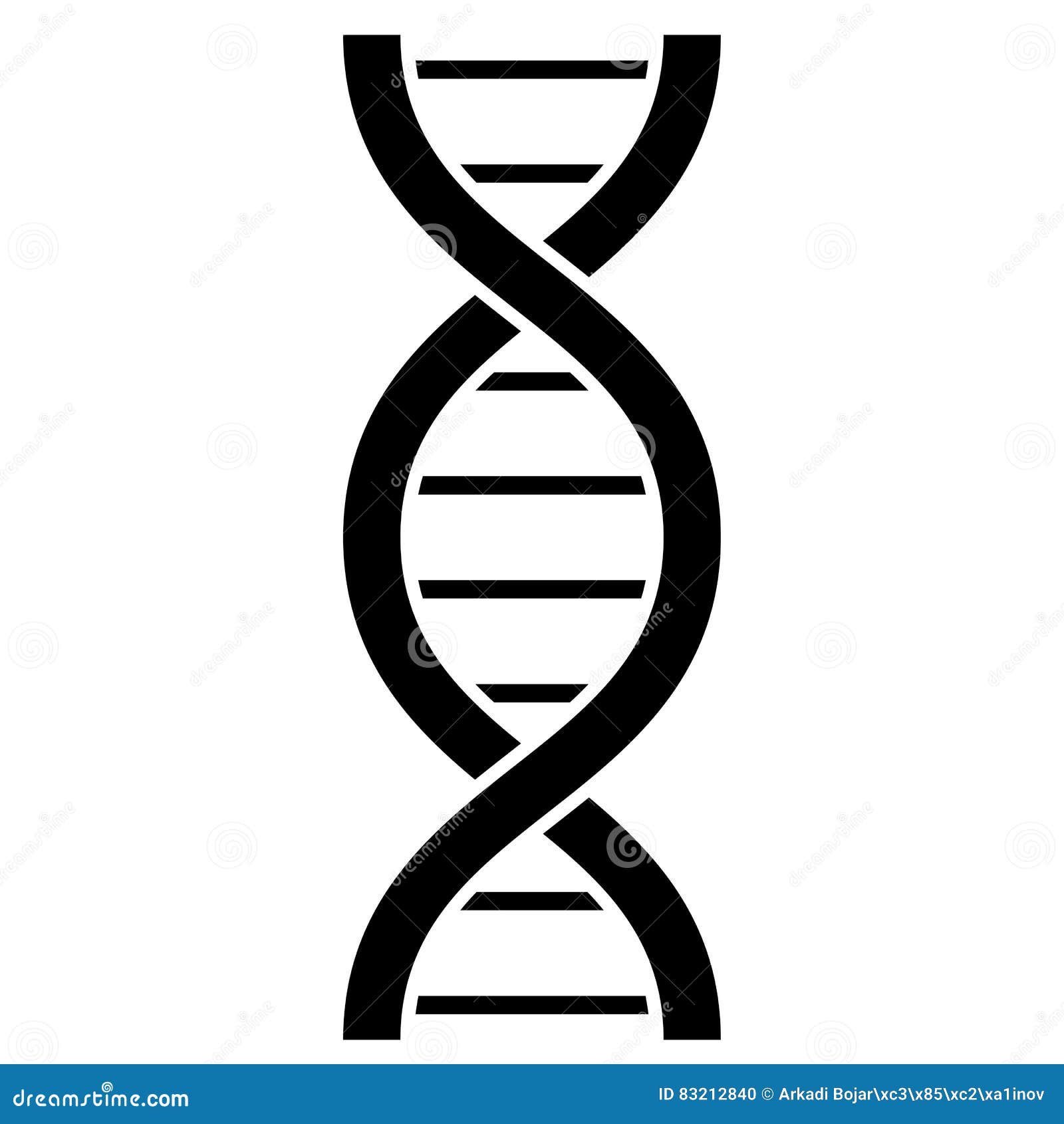 Dna molecule vector icon stock vector. Illustration of biomedicine ...