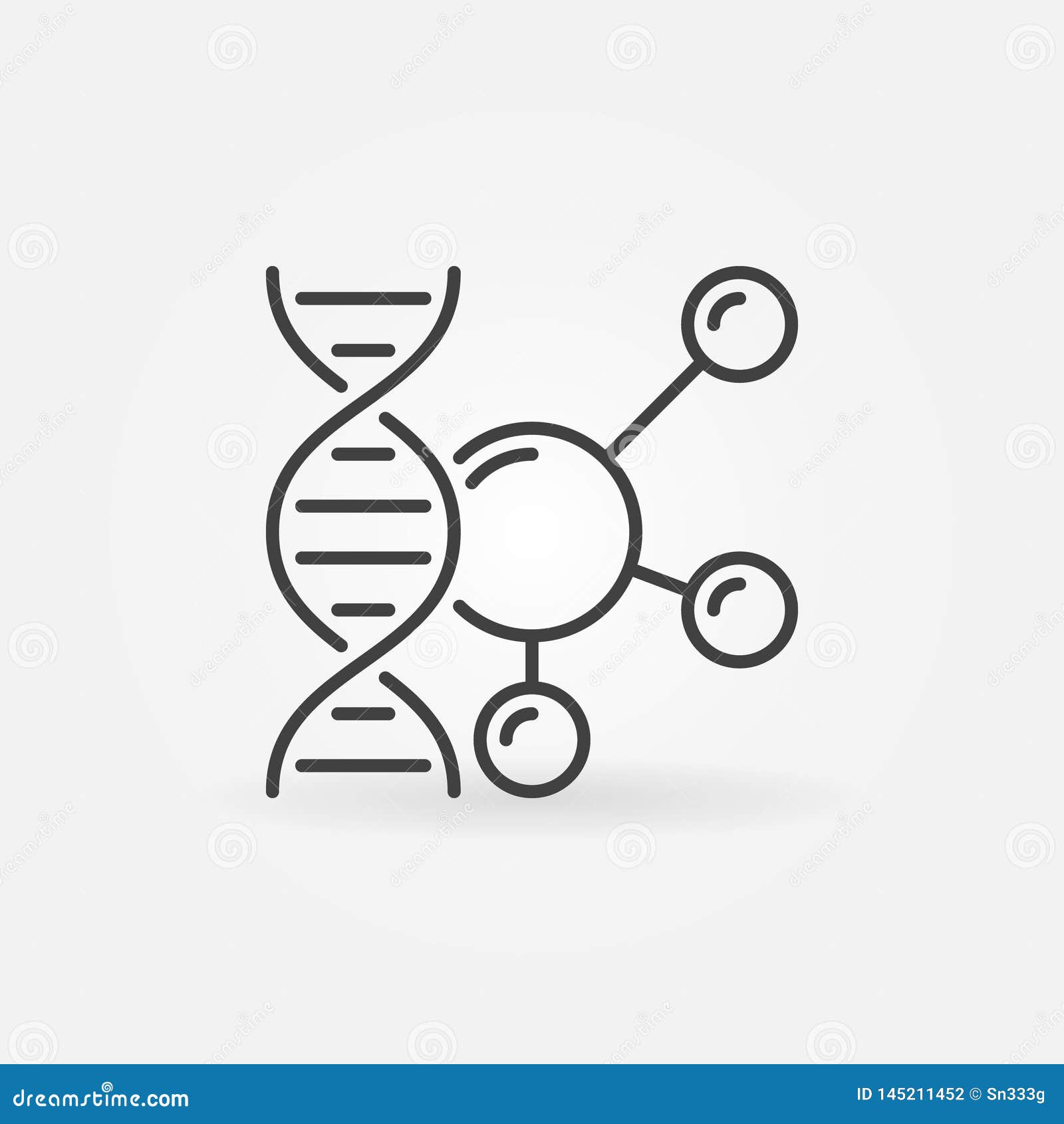 DNA with Molecule Vector Outline Icon. Genetics Symbol Stock Vector ... DNA with Molecule Vector Outline Icon. Genetics Symbol Stock Vector ...